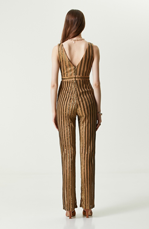 Network - Camel Payetli Abiye Tulum - 1087693-121