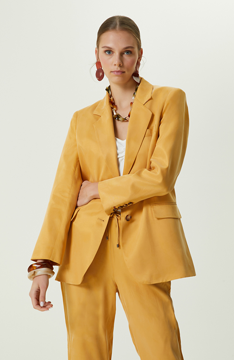 Network - Safran Cupro Blazer Ceket - 1087279-482