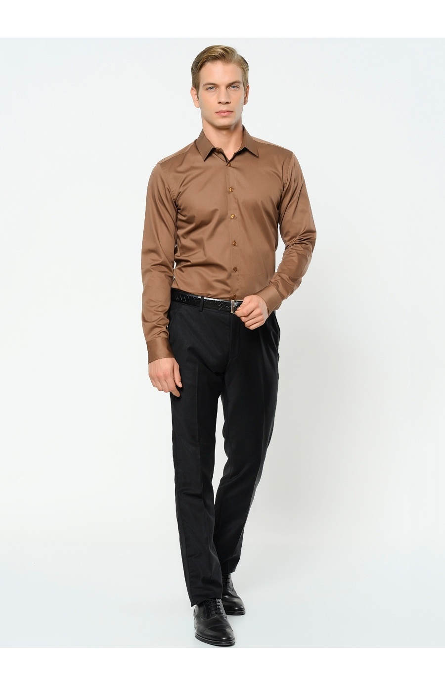 Slim Fit Siyah Yün Smokin Pantolon