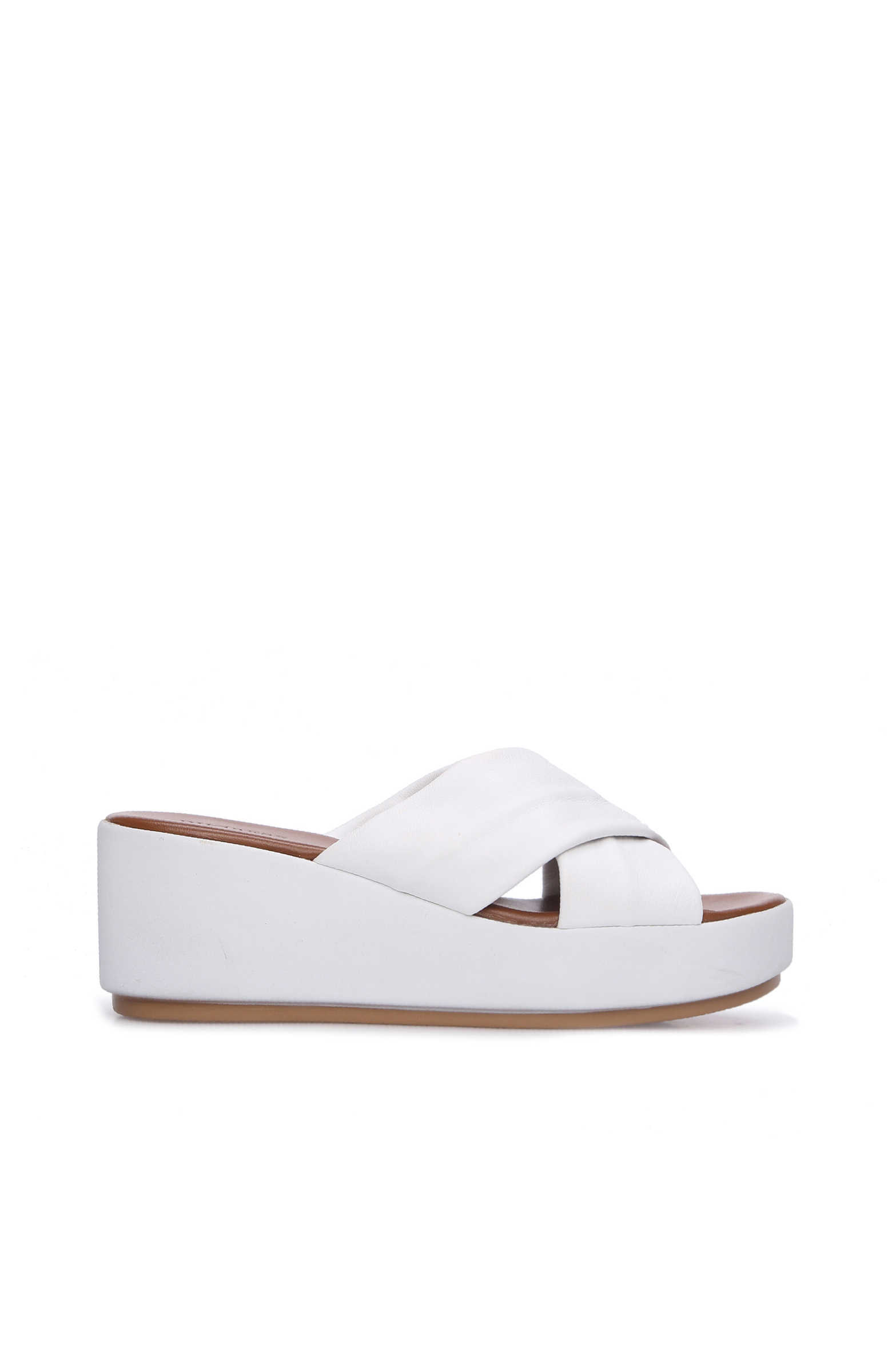 Topuklu Beyaz Kadın Terlik