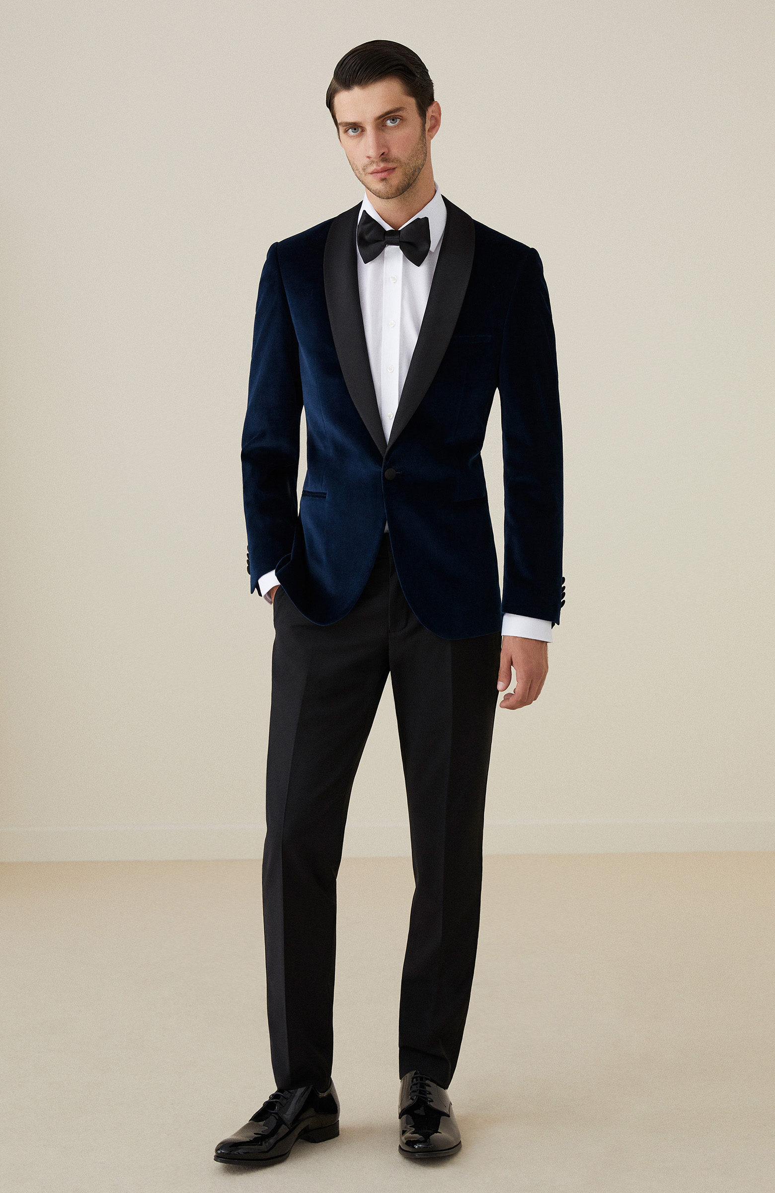 Şal Yaka Lacivert Smokin Ceket Şal Yaka Lacivert Smokin Ceket