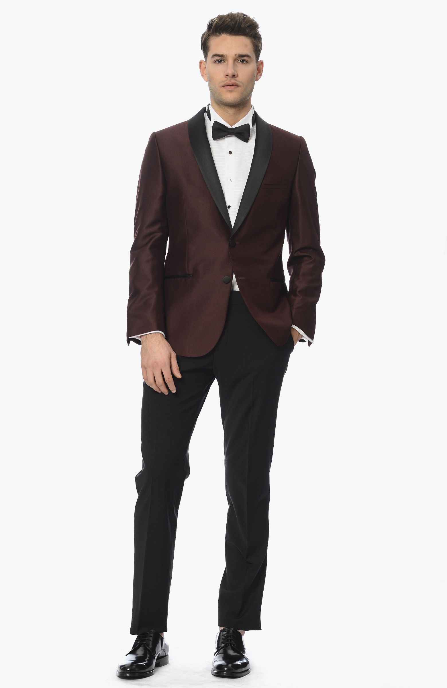 Bordo Smokin Takım Bordo Smokin Takım