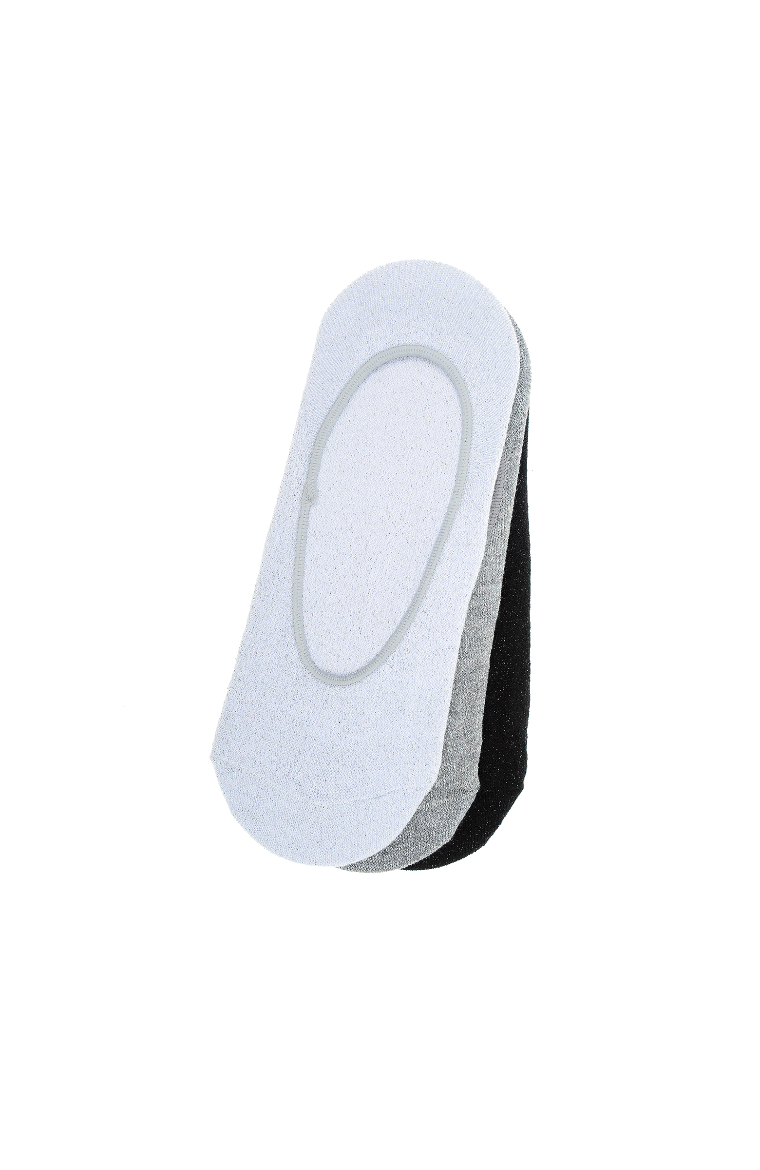 Ekose Siyah Beyaz 3lü Kadın Çorap Set