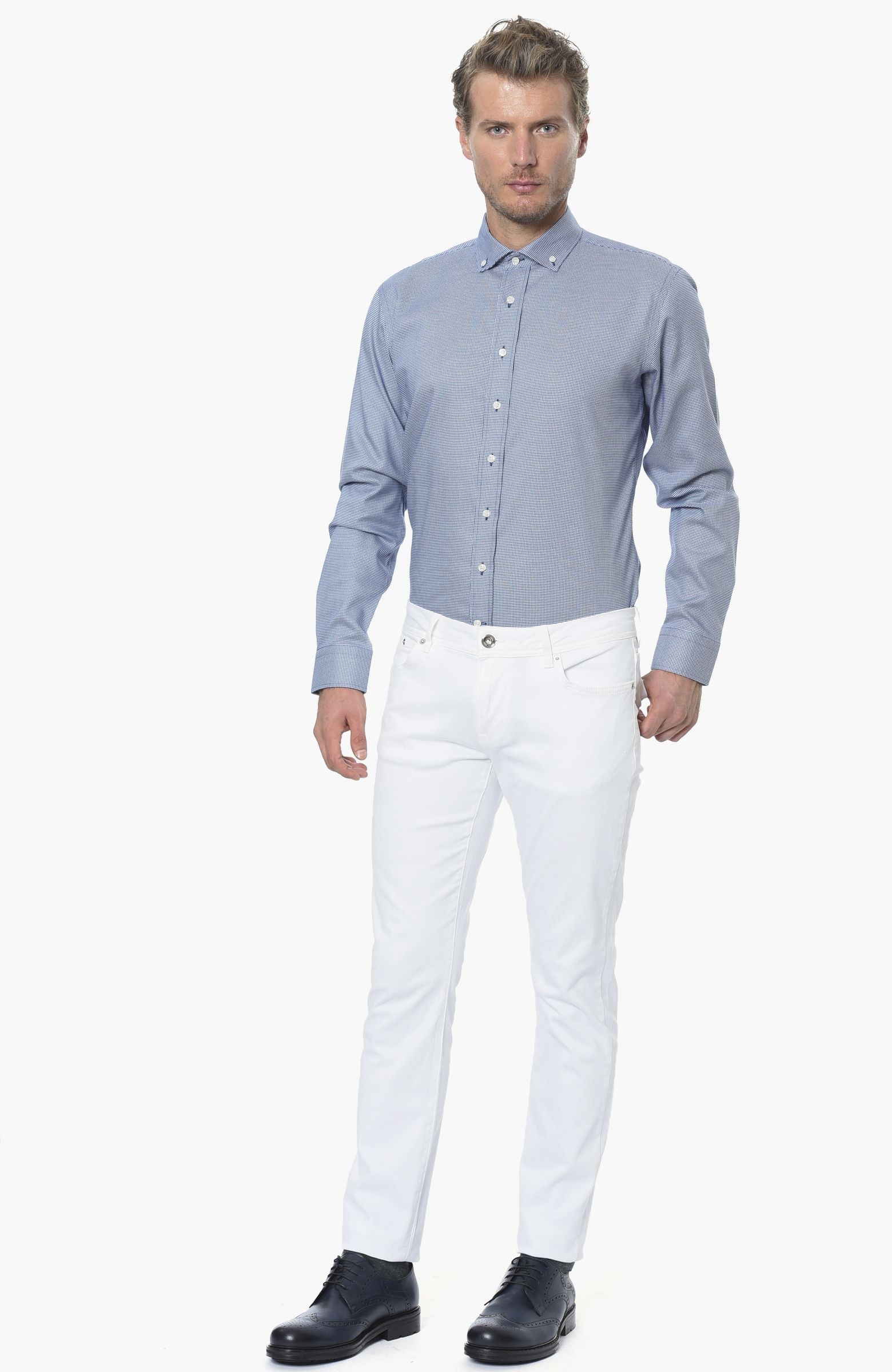 Beyaz Casual Pantolon