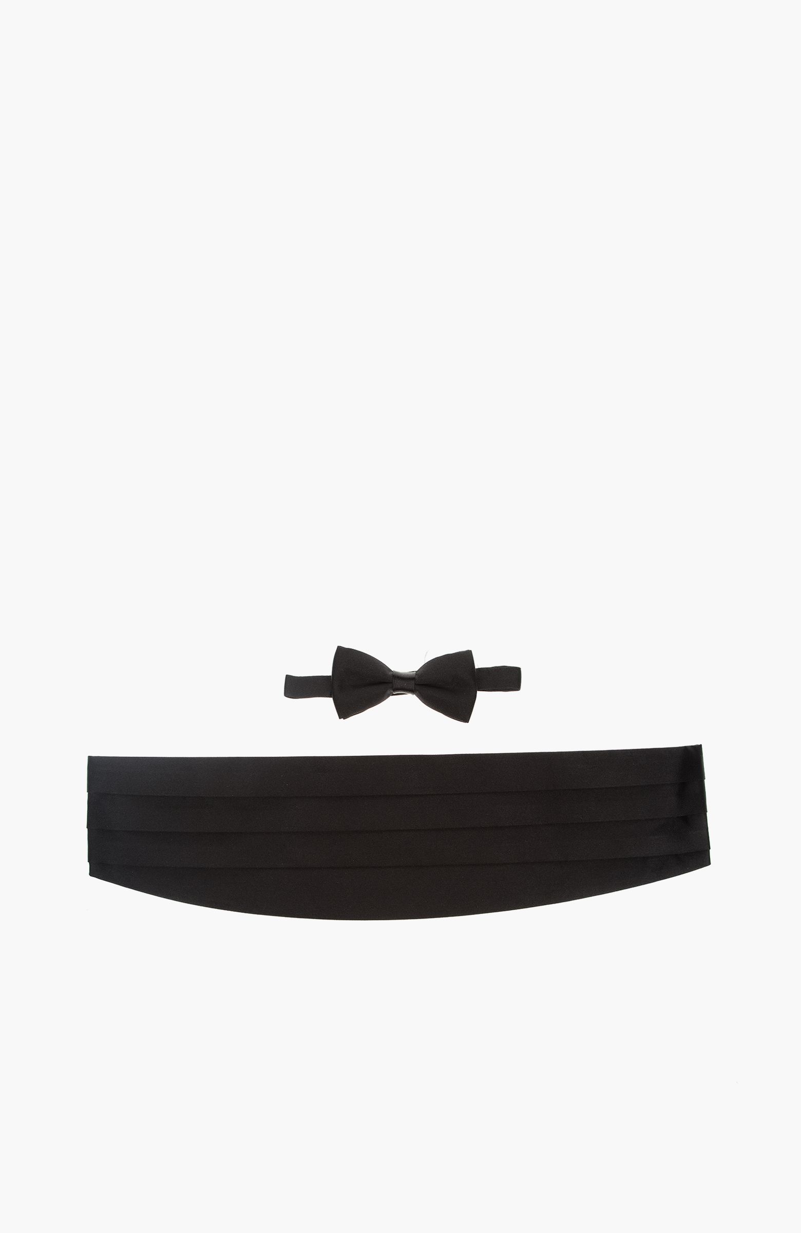 Siyah Saten Erkek Papyon-Kusak Siyah Saten Erkek Papyon-Kusak