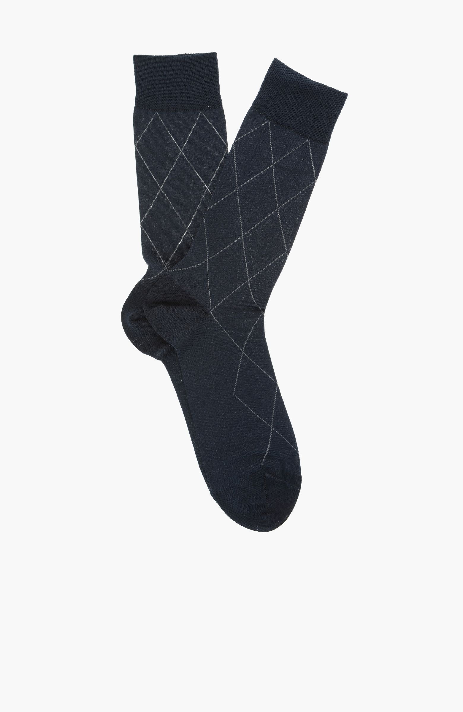 Merserize Gri Lacivert Erkek Çorap