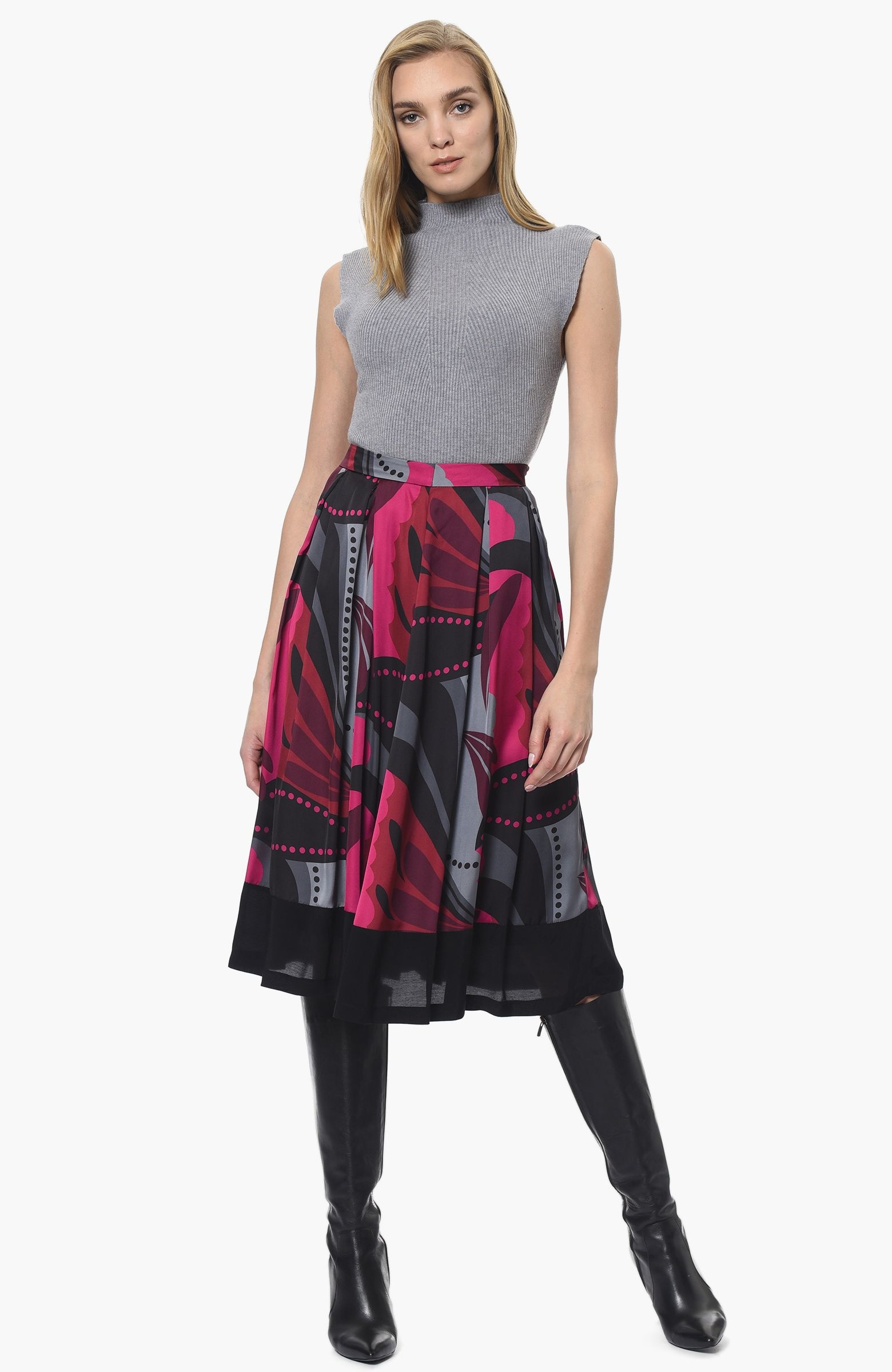 Dik Yaka Gri Melanj Kazak