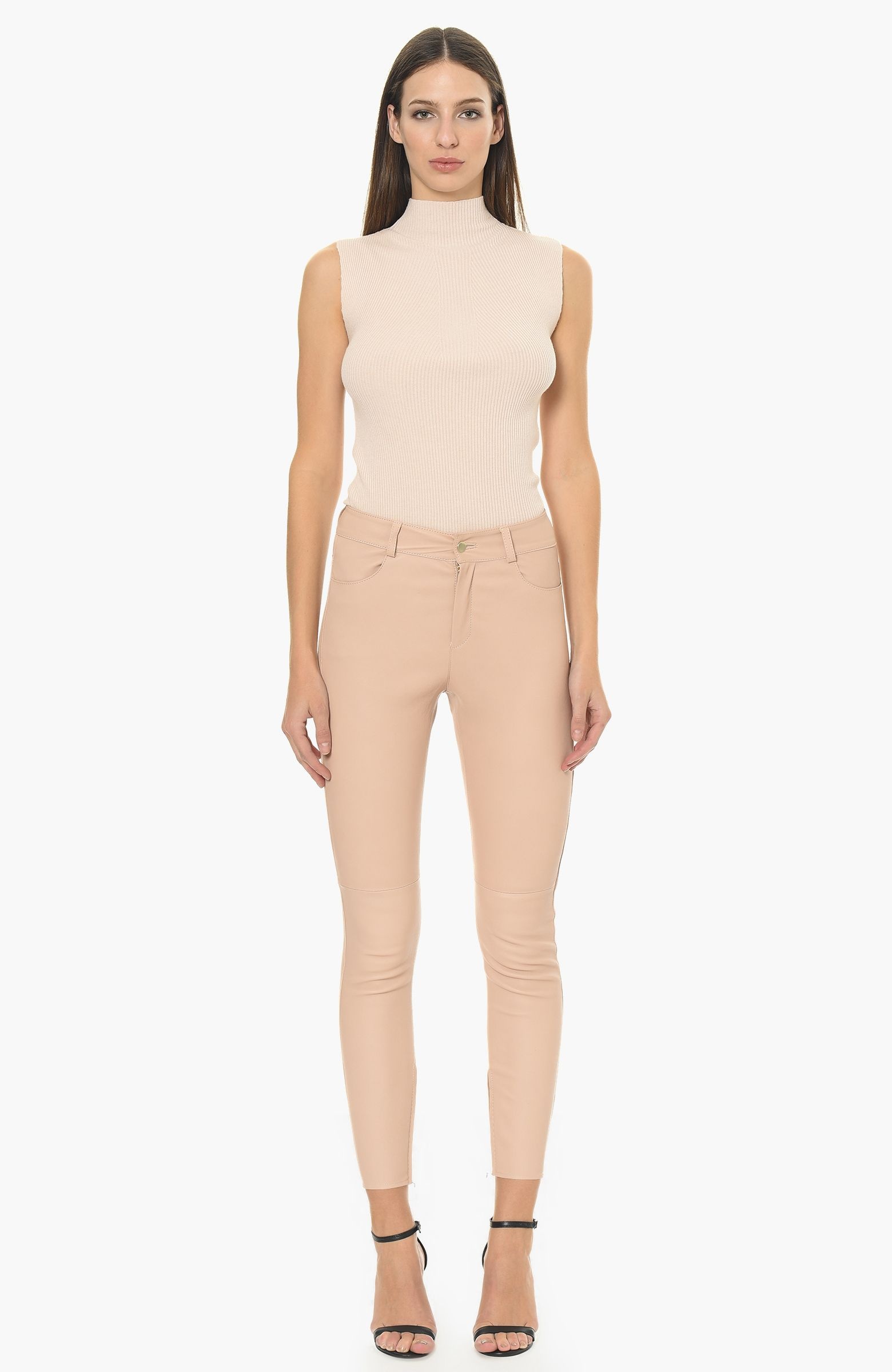 Dik Yaka Pudra Rengi Kazak