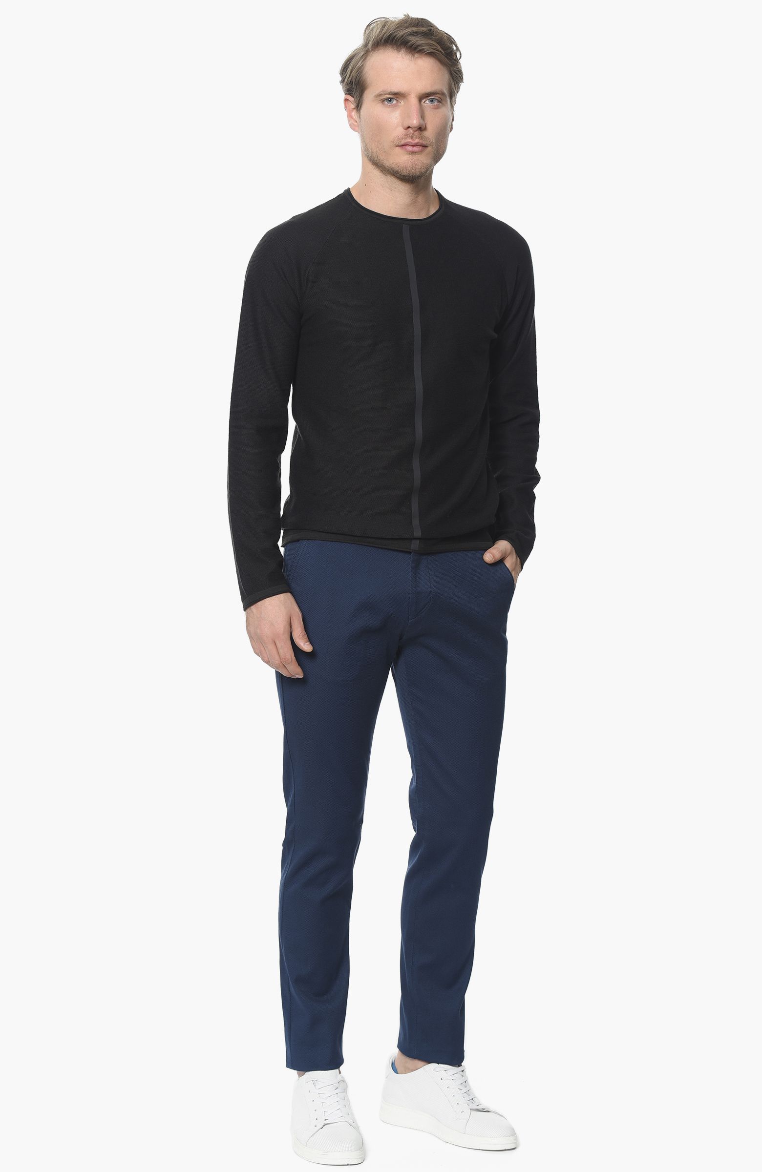 Bisiklet Yaka Antrasit Kazak