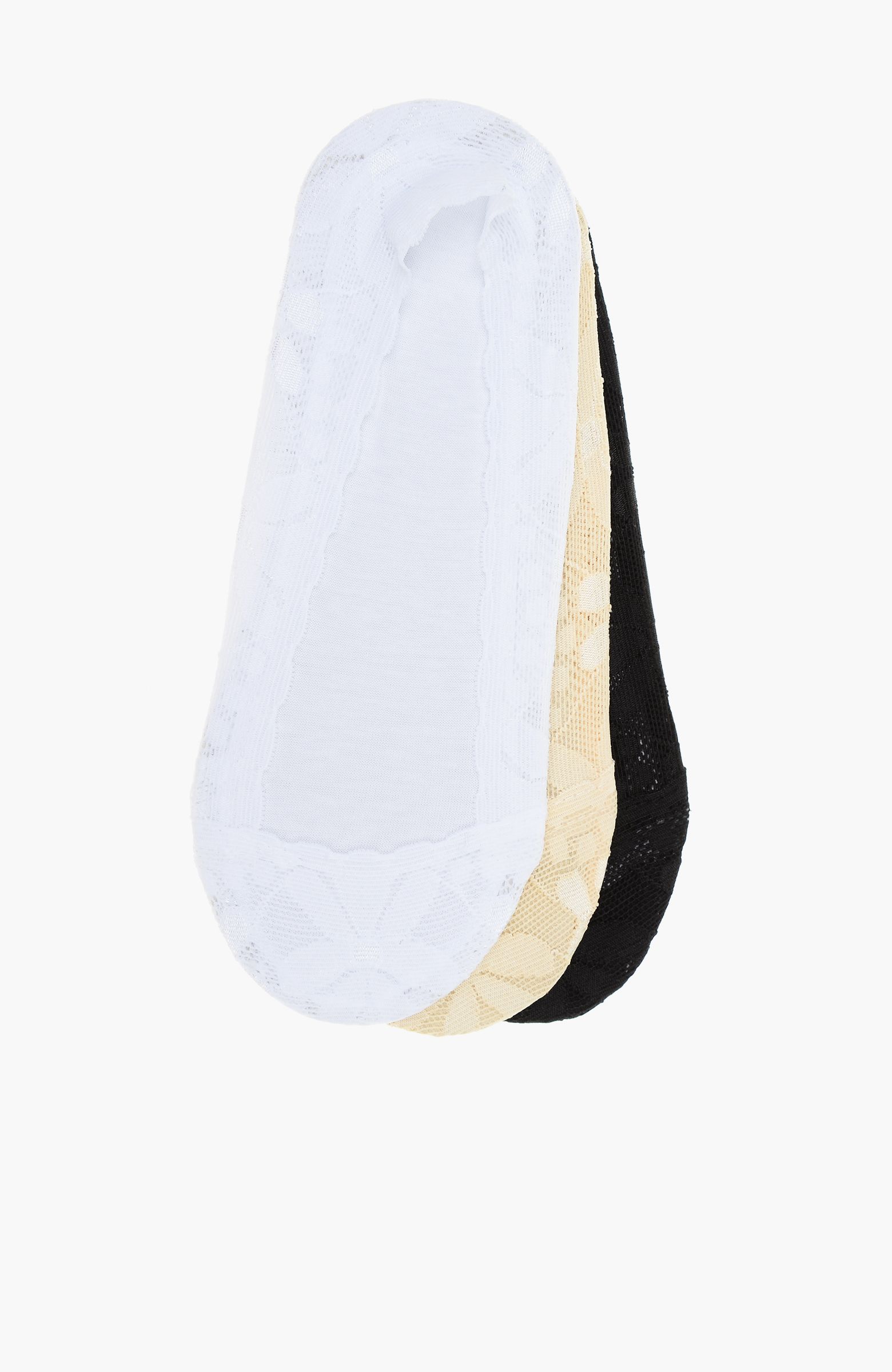 Siyah Beyaz 3'lü Kadın Çorap Set Siyah Beyaz 3'lü Kadın Çorap Set