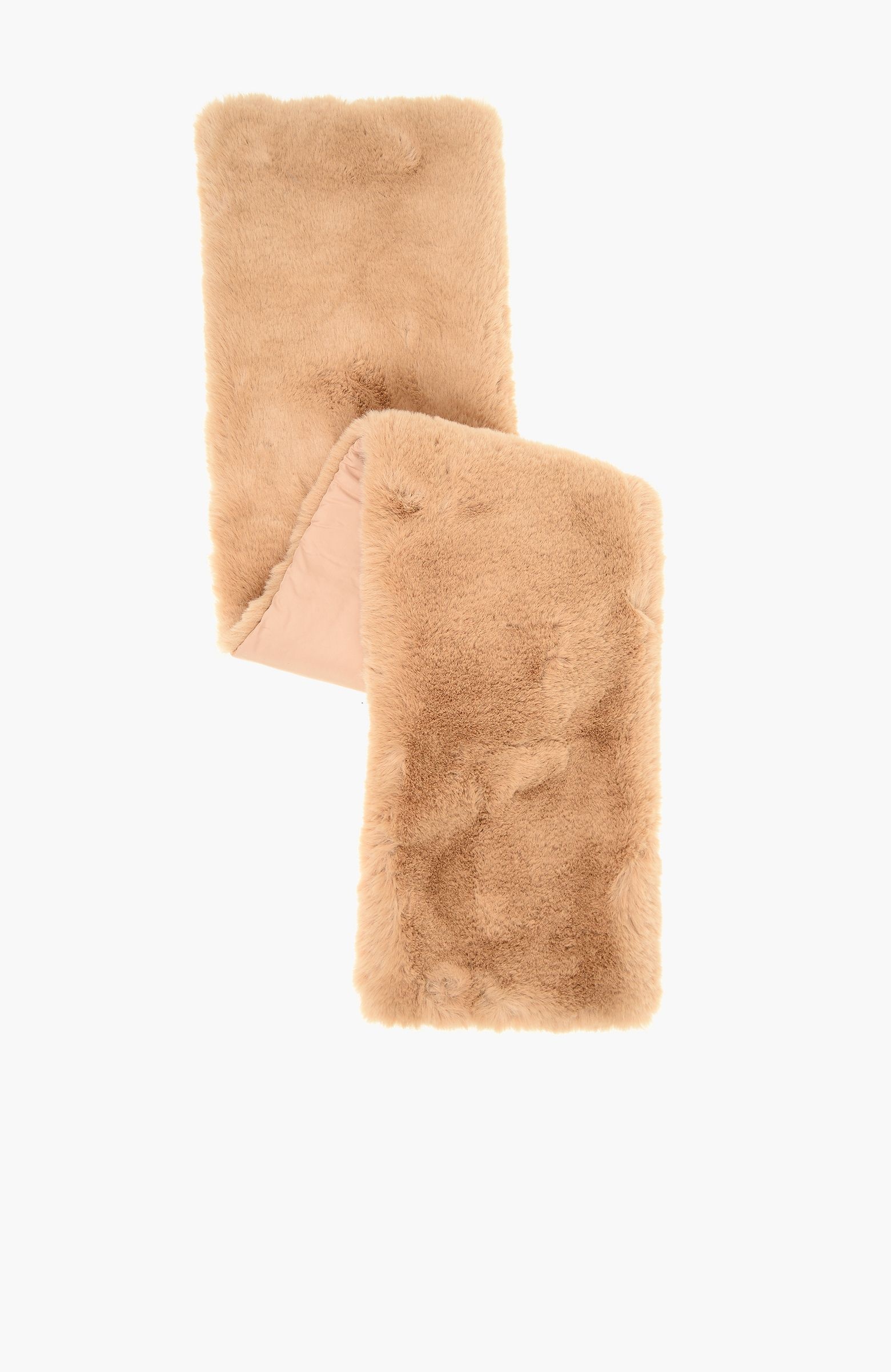 Camel Peluş Kadın Şal