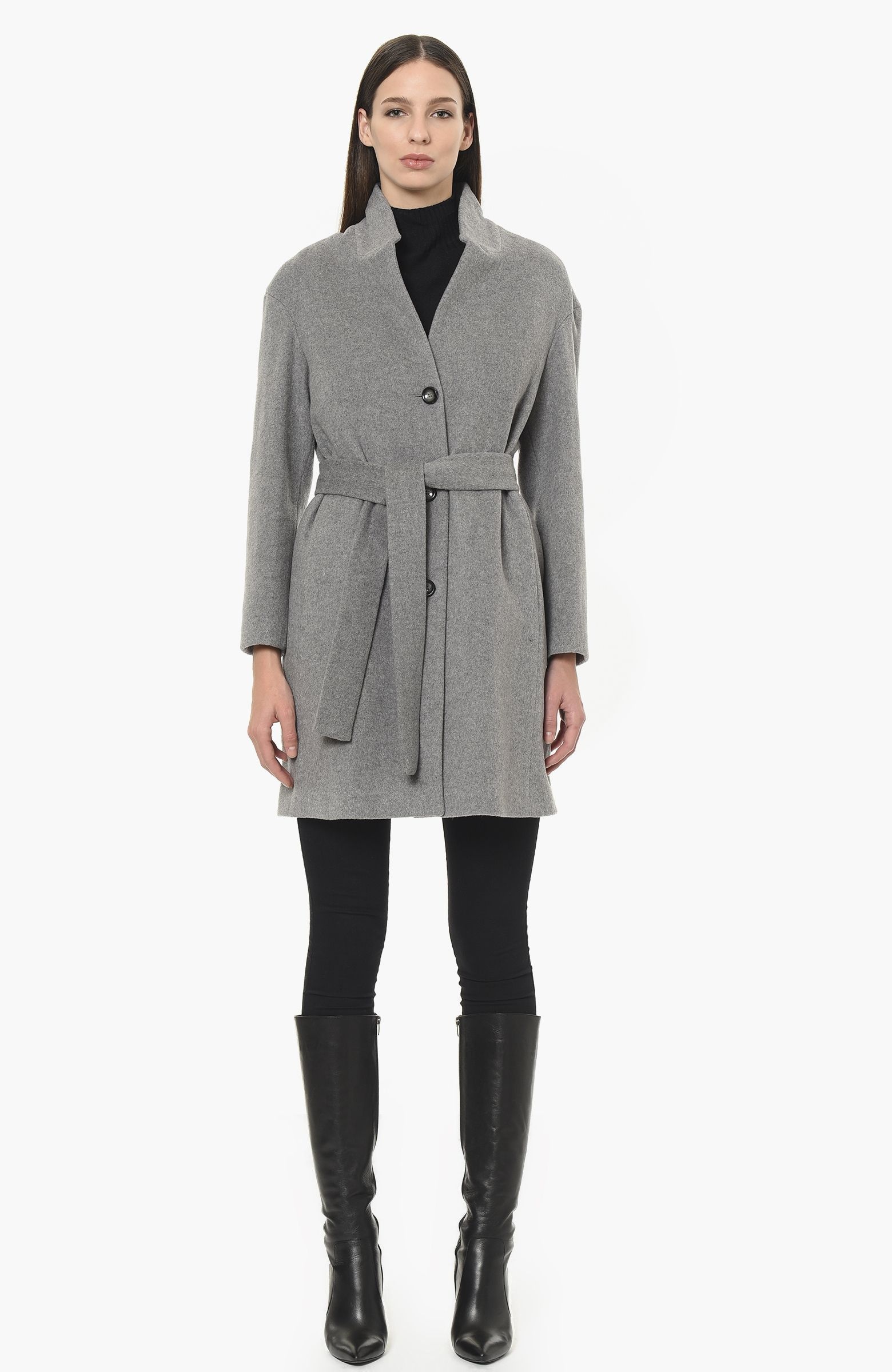 Dik Yaka Gri Melanj Manto