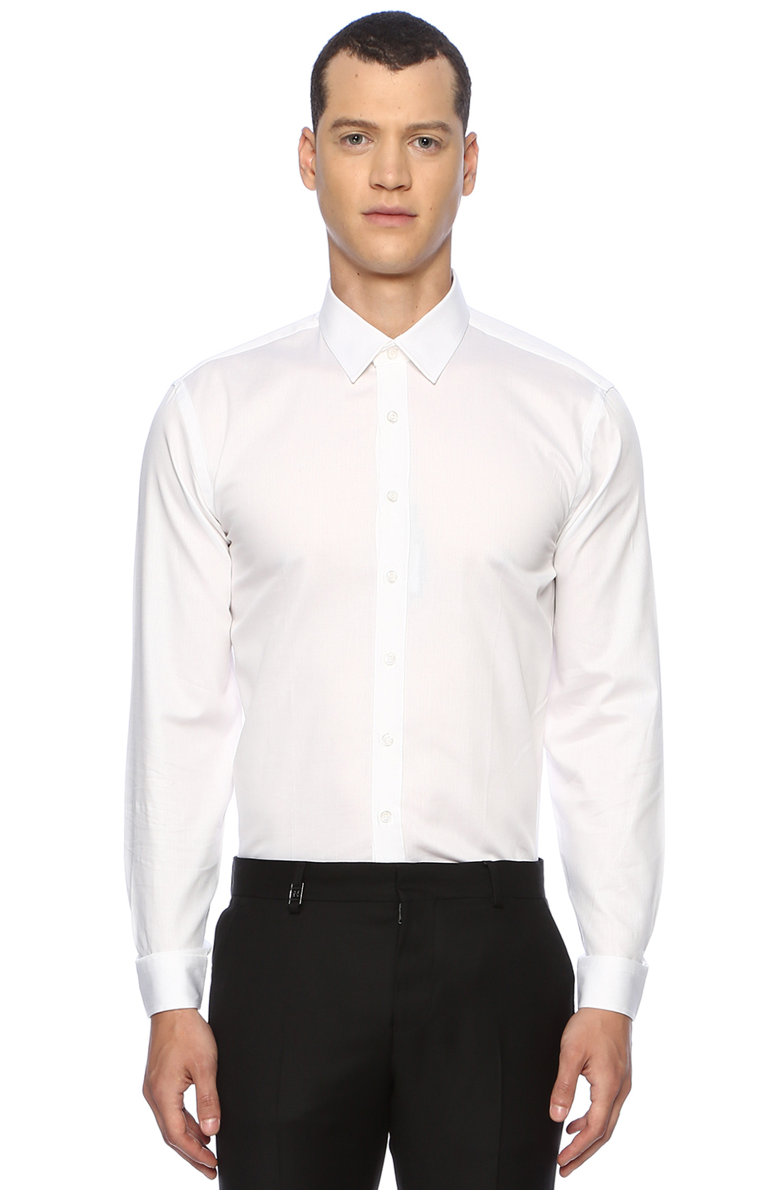 Slim Fit Beyaz Gömlek