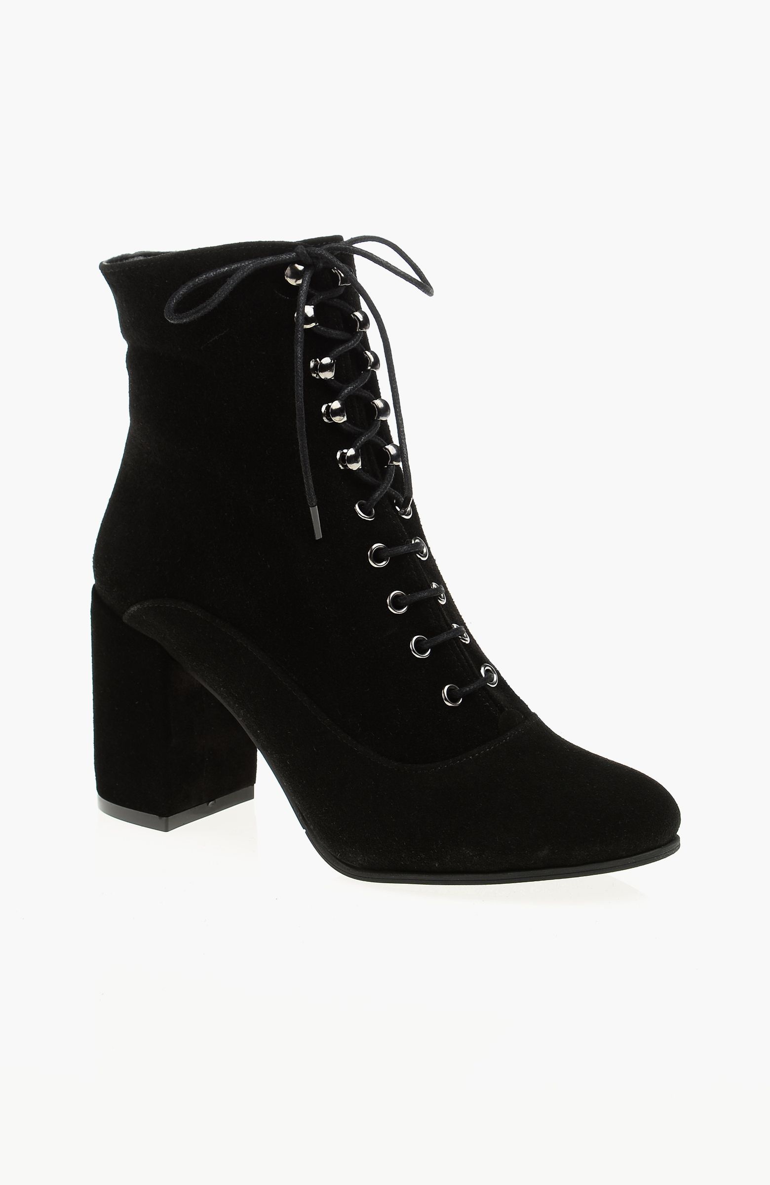 Süet Siyah Kadın Bot