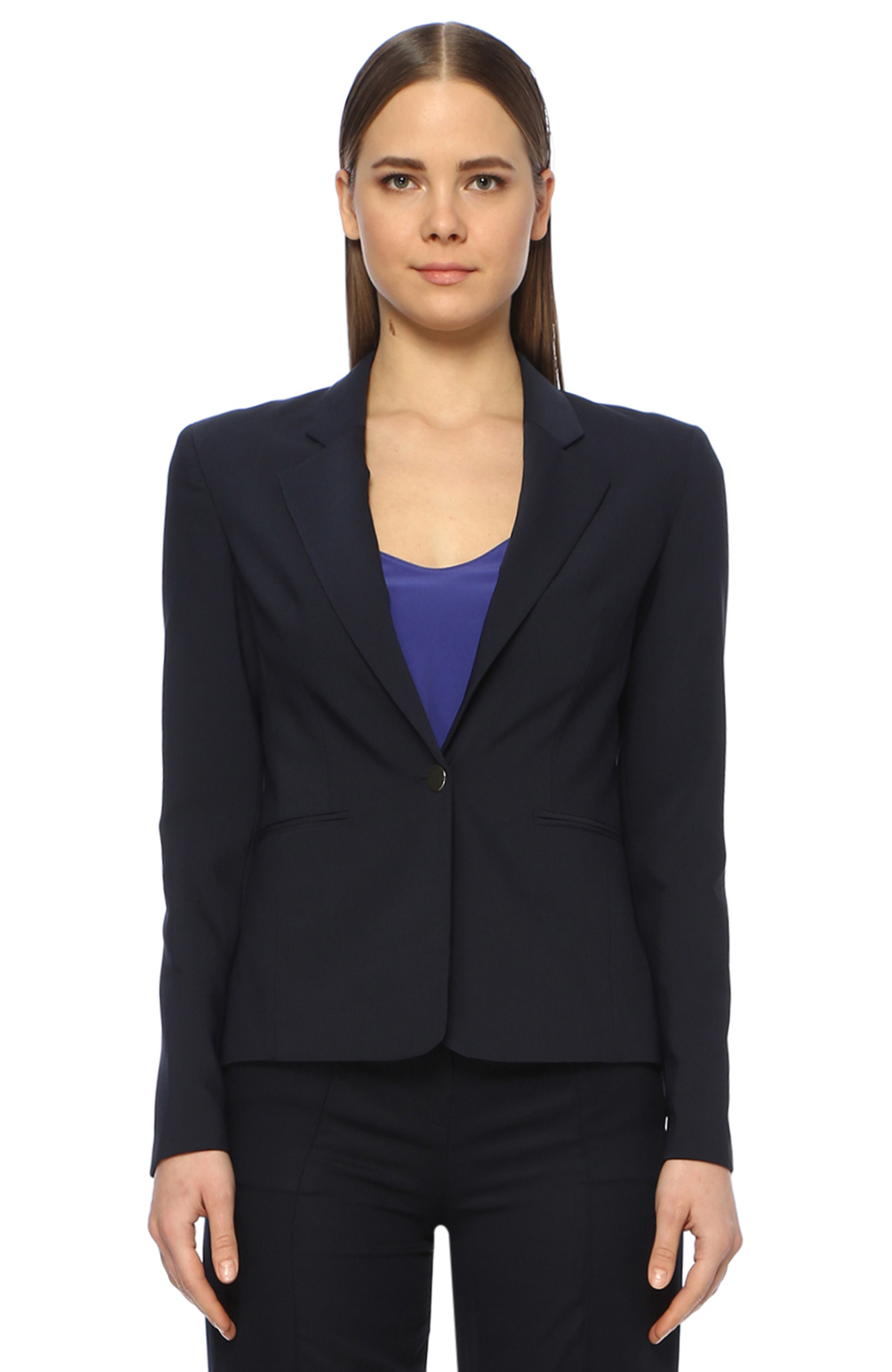 Regular Fit Lacivert Ceket