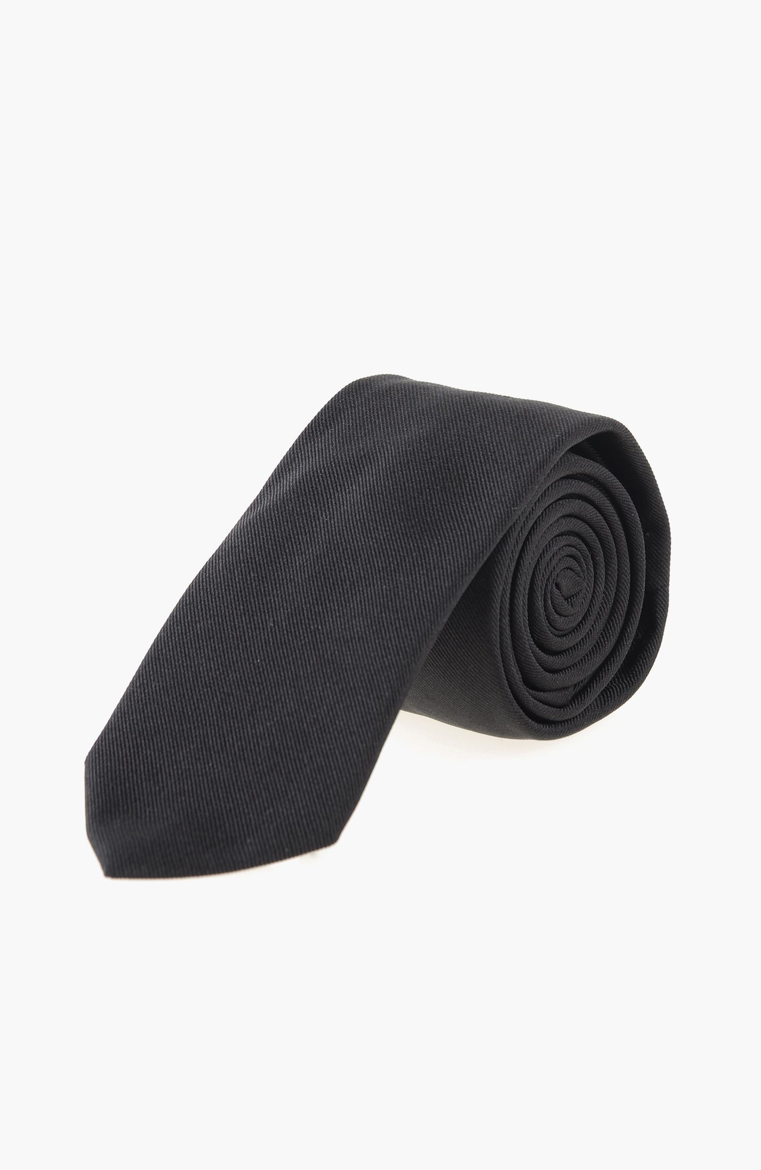 Siyah Saten Erkek Kravat