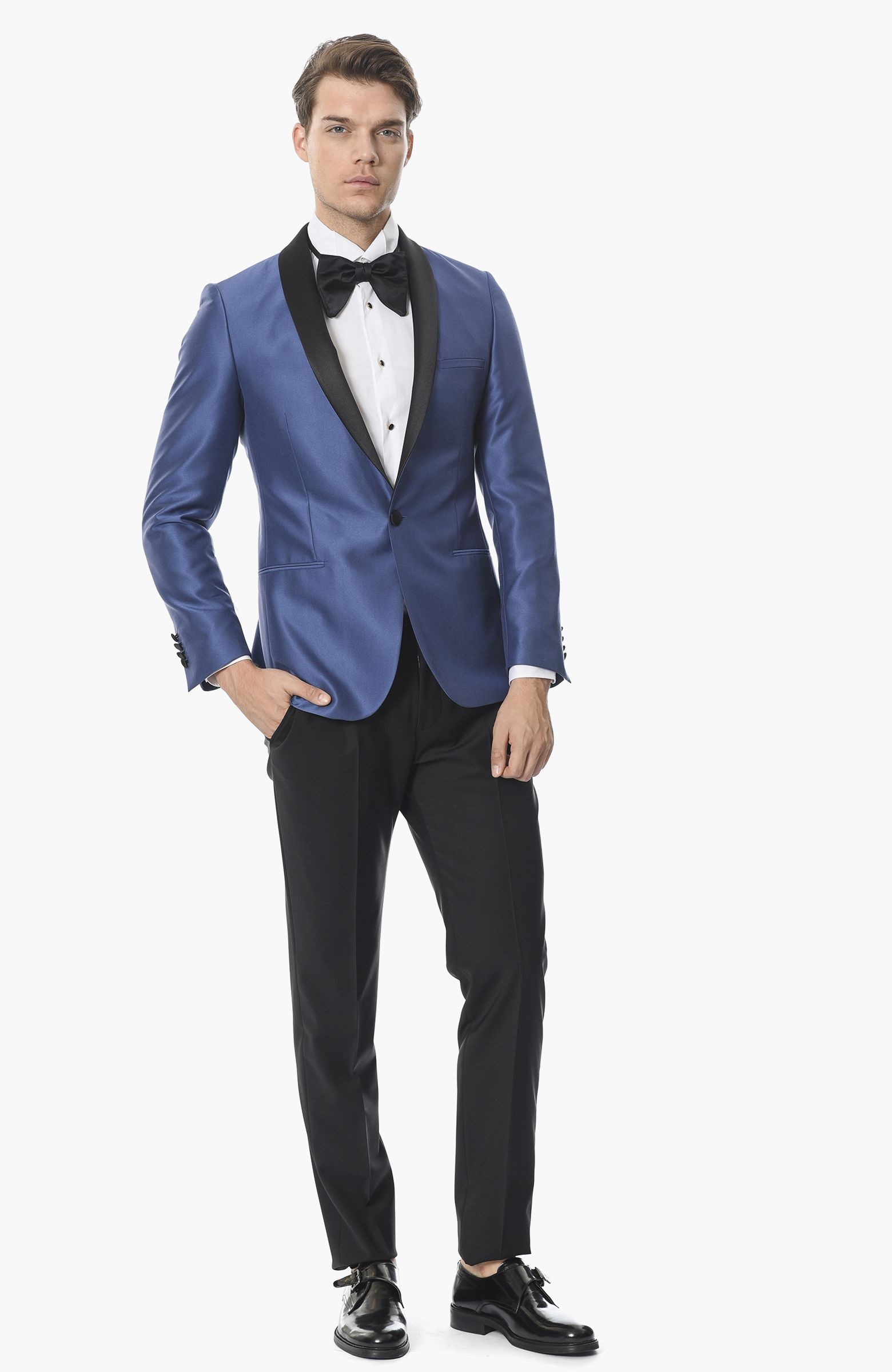 Lacivert Şal Yaka Smokin Ceket Lacivert Şal Yaka Smokin Ceket