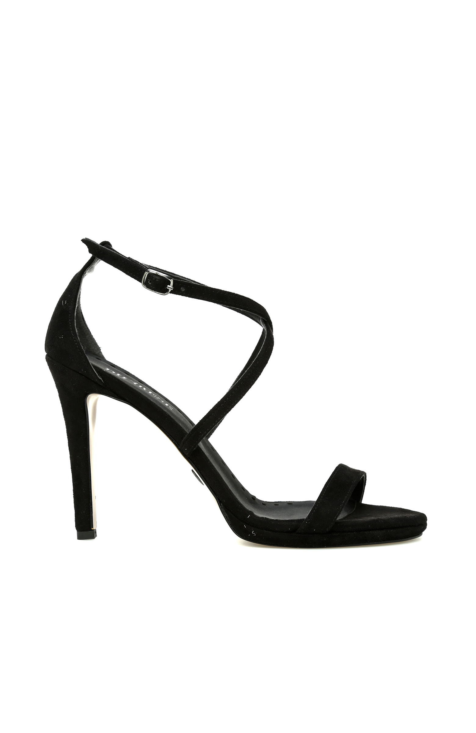 Süet Siyah Kadın Sandalet