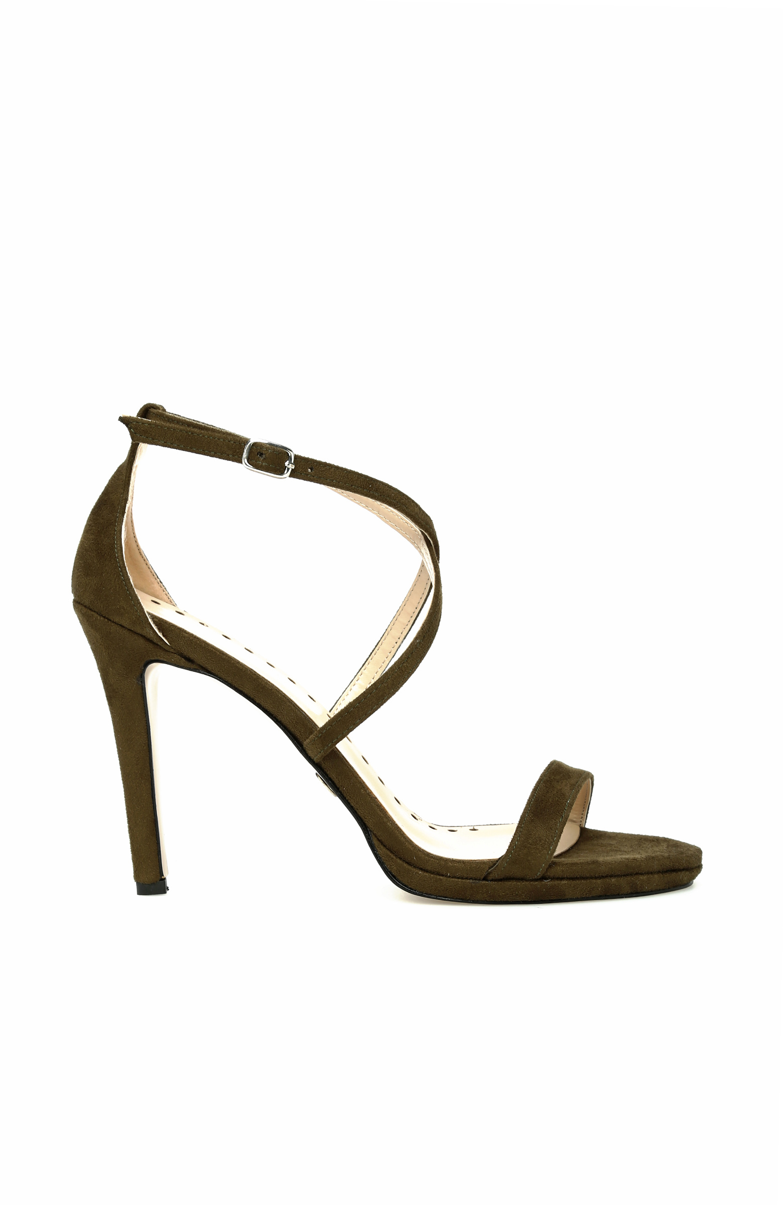 Süet Haki Kadın Sandalet