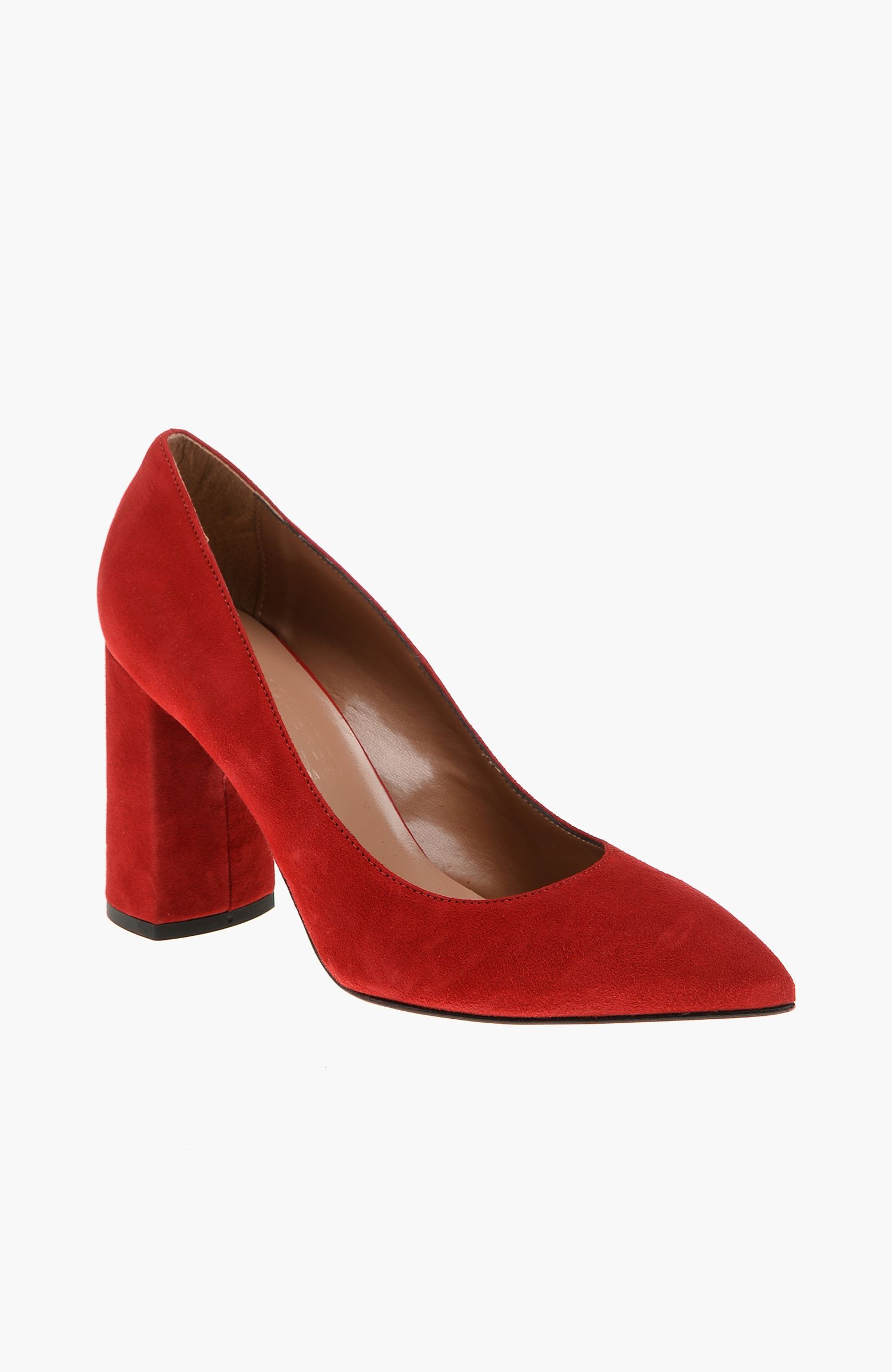 Süet Kırmızı Kadın Stiletto Süet Kırmızı Kadın Stiletto