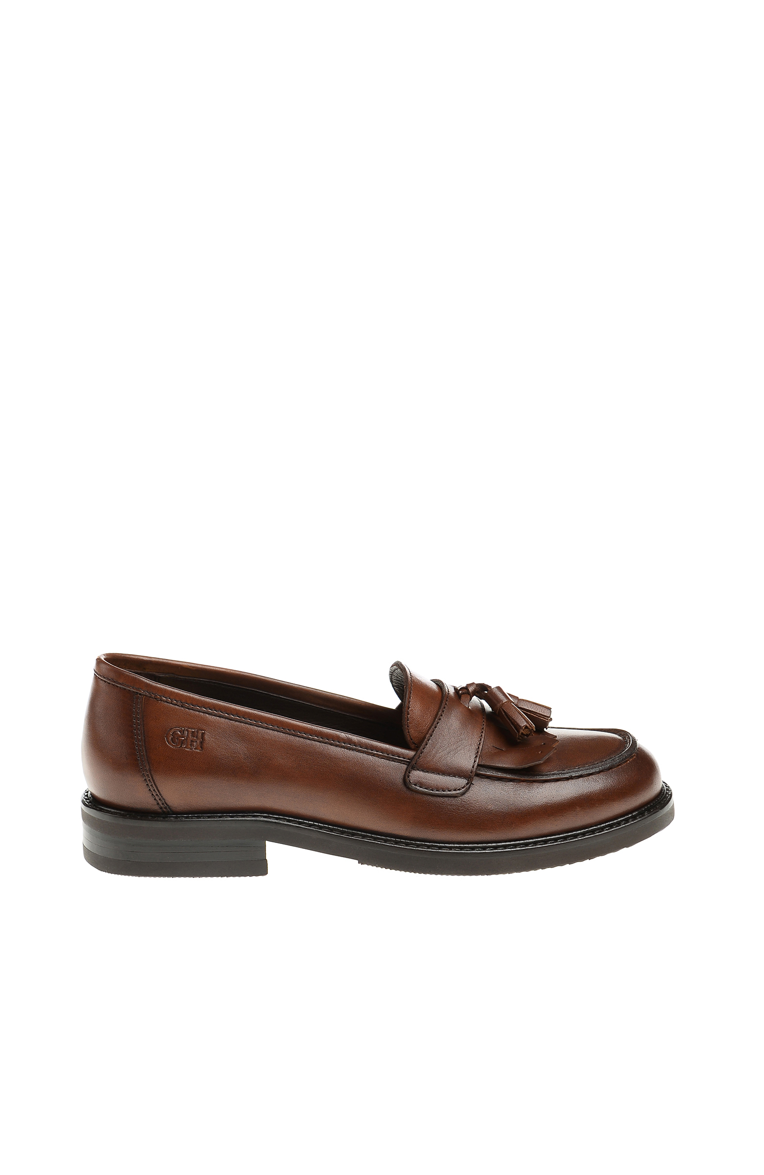 Taba Püskül Detaylı Kadın Deri Loafer Taba Püskül Detaylı Kadın Deri Loafer