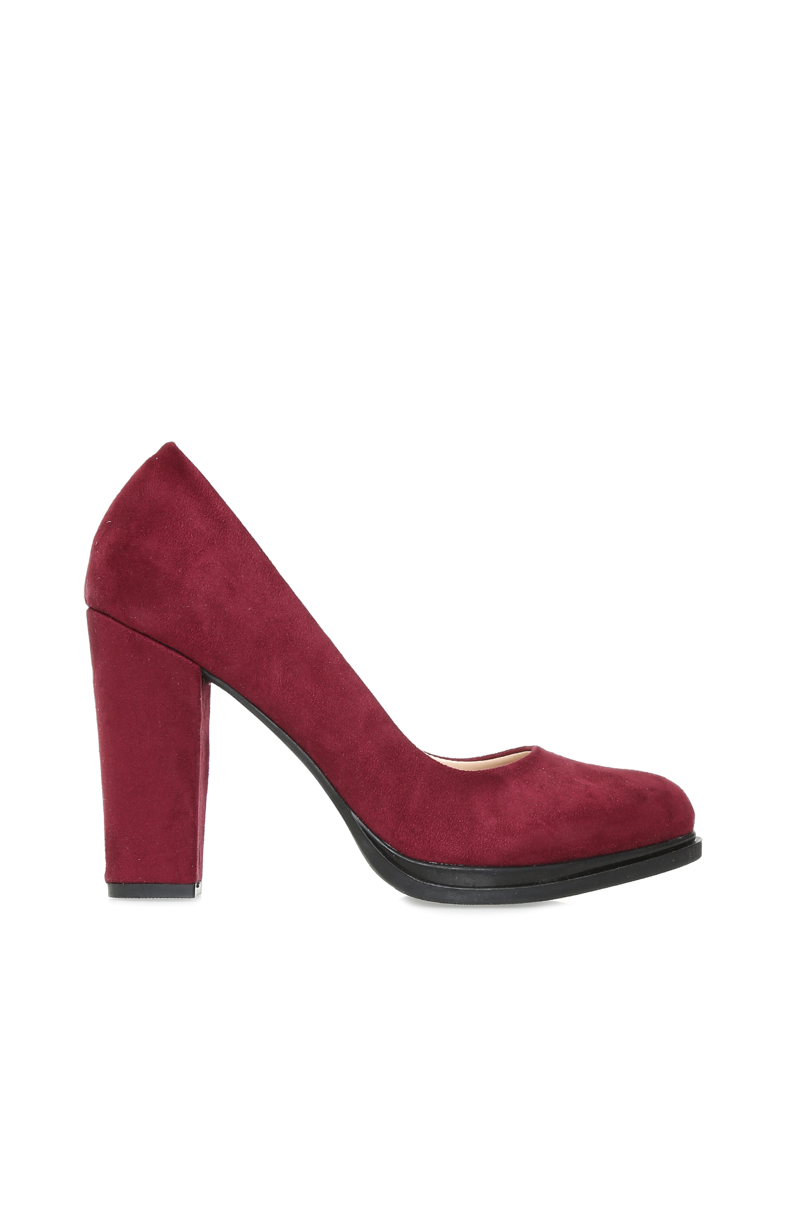 Platformlu Süet Bordo Kadın Stiletto Platformlu Süet Bordo Kadın Stiletto