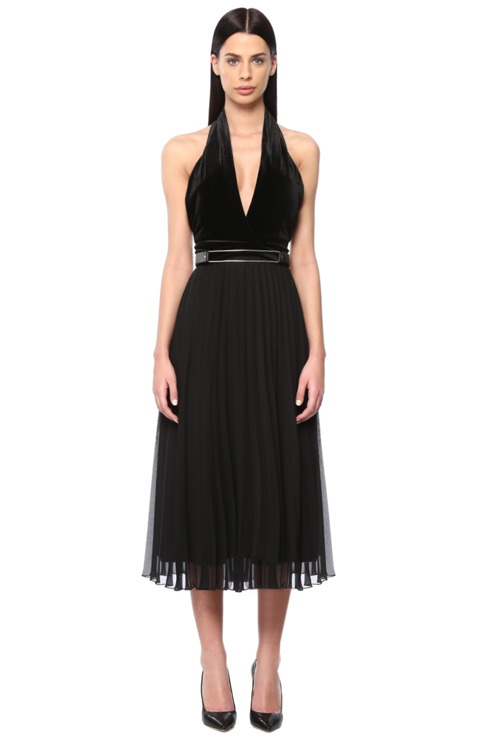 Mid Boy Siyah Abiye Elbise