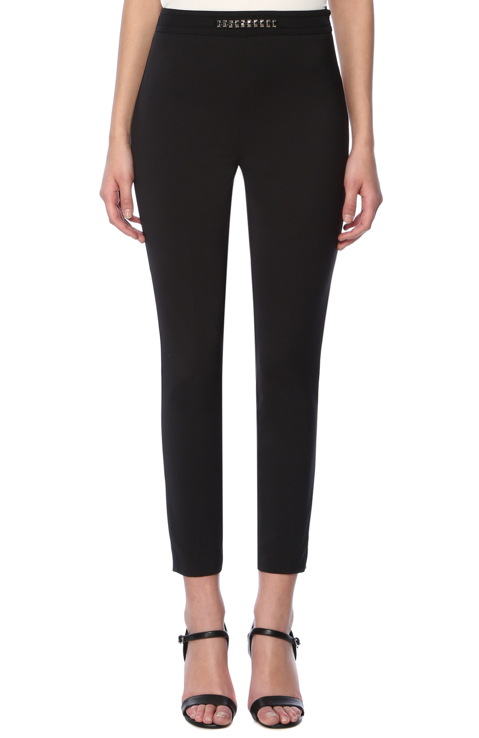 Slım Fit Kemeri Detaylı Siyah Pantolon Slım Fit Kemeri Detaylı Siyah Pantolon