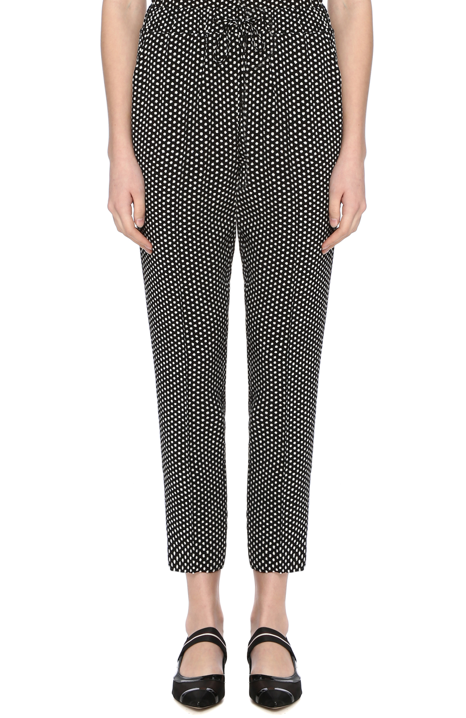 Regular Fit Siyah Beyaz Desen Pantolon Regular Fit Siyah Beyaz Desen Pantolon