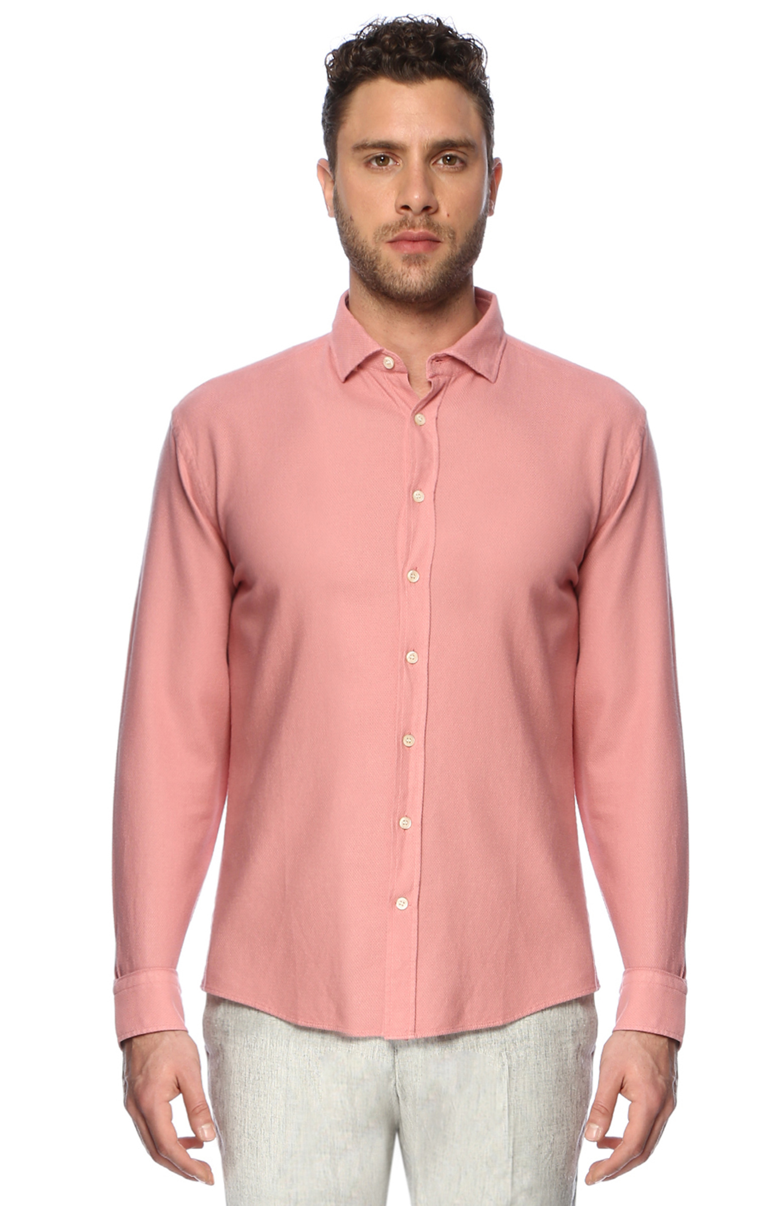 Armürlü Gül Kurusu Gömlek