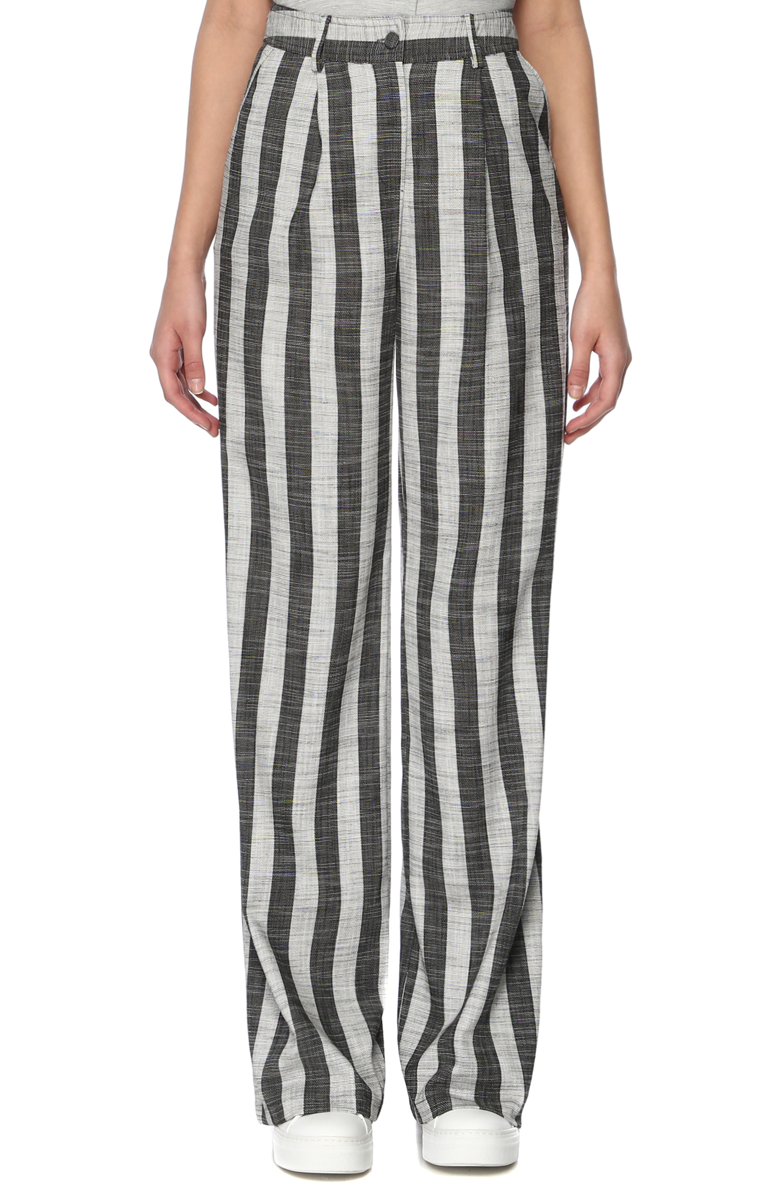 Çizgili Siyah Gri Pantolon Çizgili Siyah Gri Pantolon