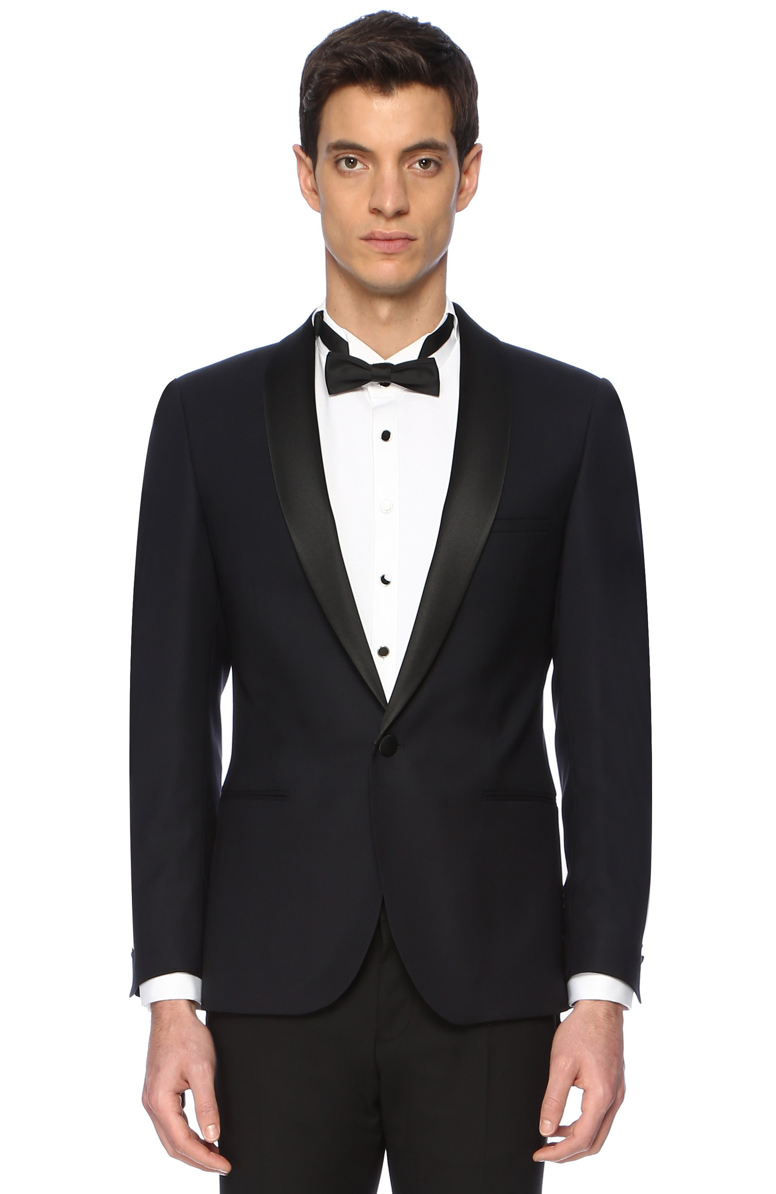 Yün Lacivert Smokin Ceket Yün Lacivert Smokin Ceket