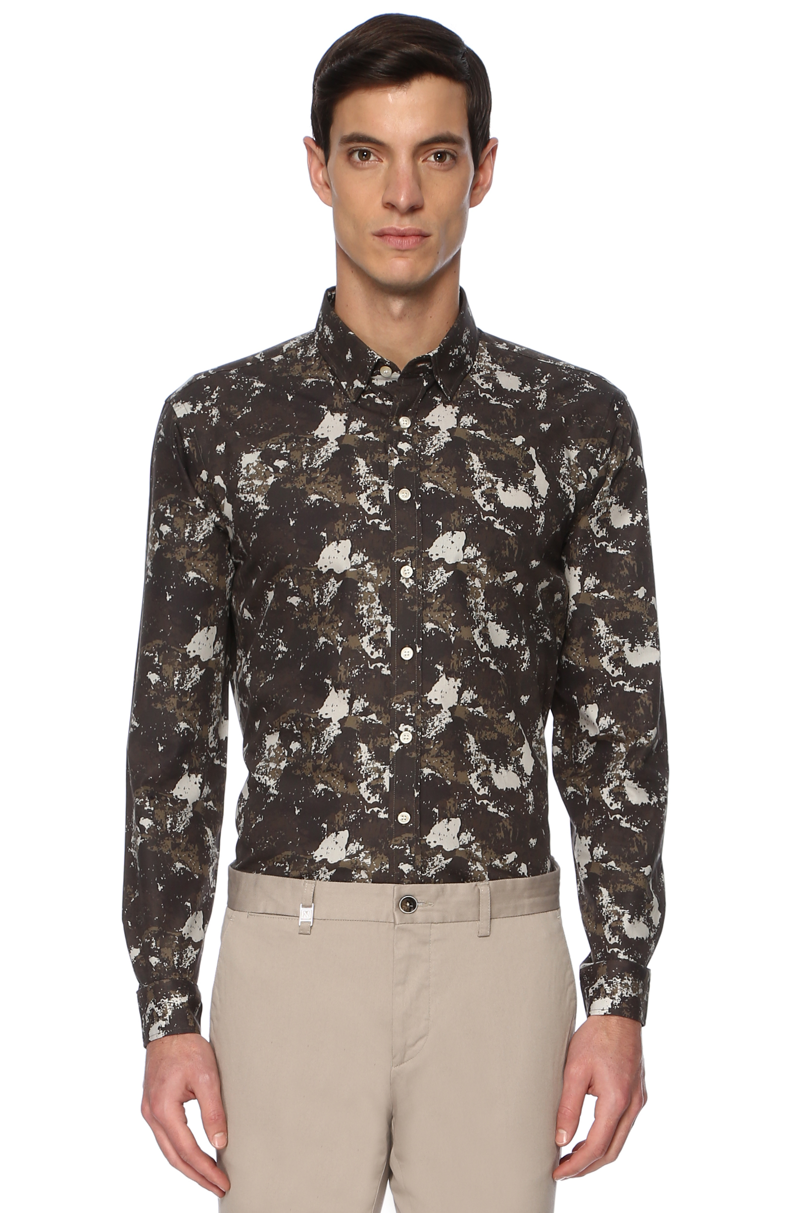 Haki Baskılı Gömlek