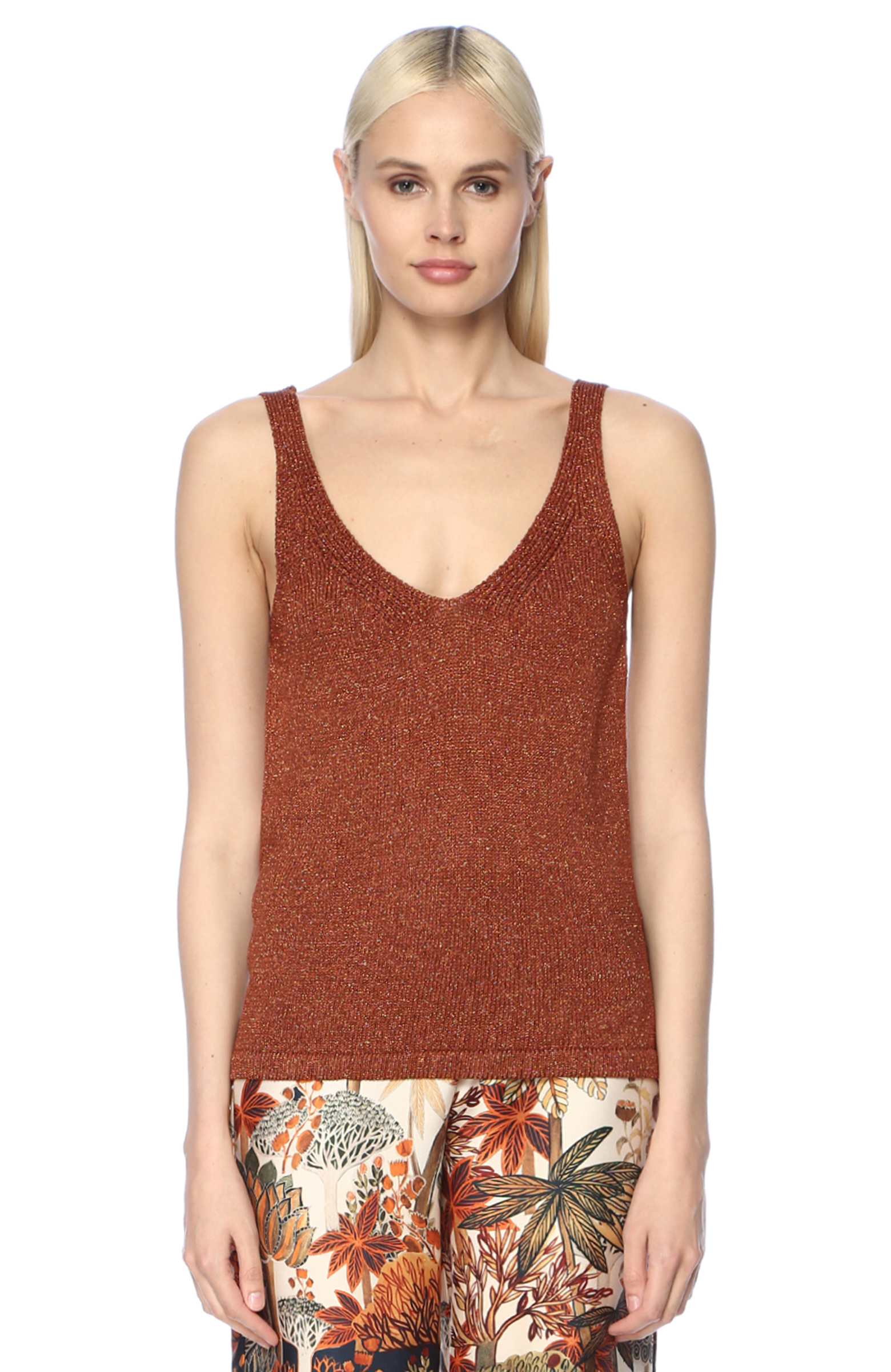 V Yaka Kiremit Triko