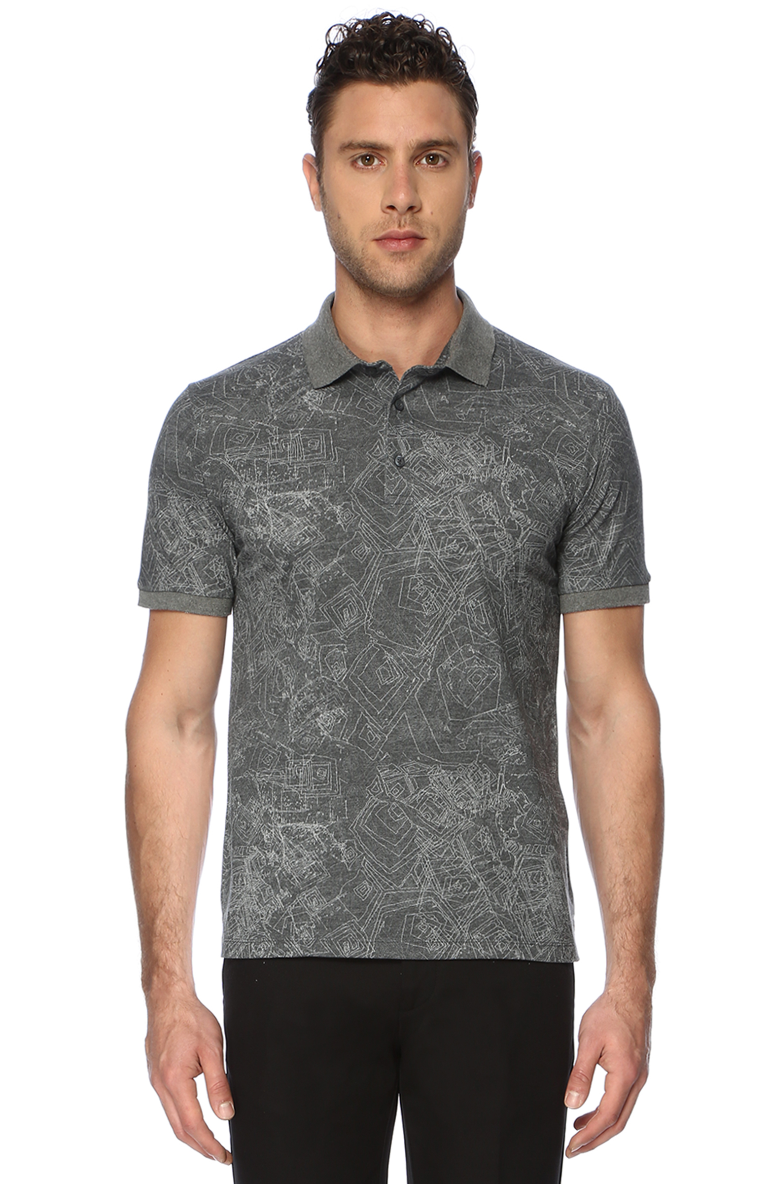 Polo Yaka Antrasit Tshirt