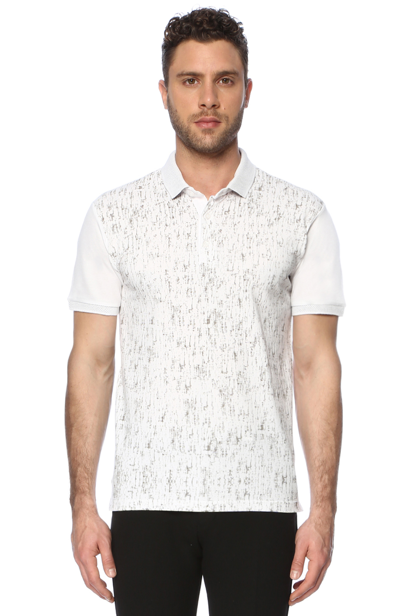 Polo Yaka Beyaz Tshirt