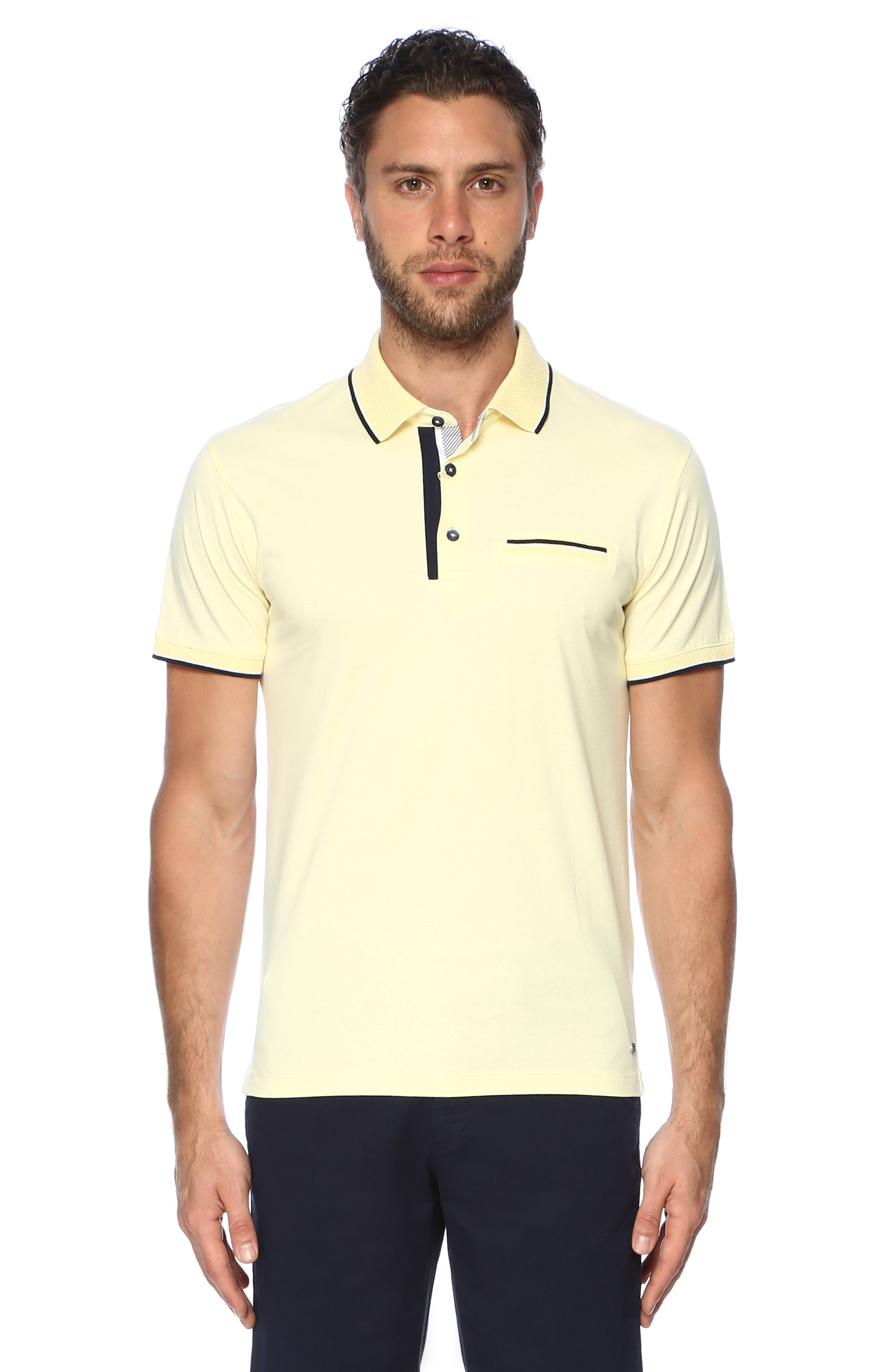Polo Yaka Sarı Tshirt Polo Yaka Sarı Tshirt