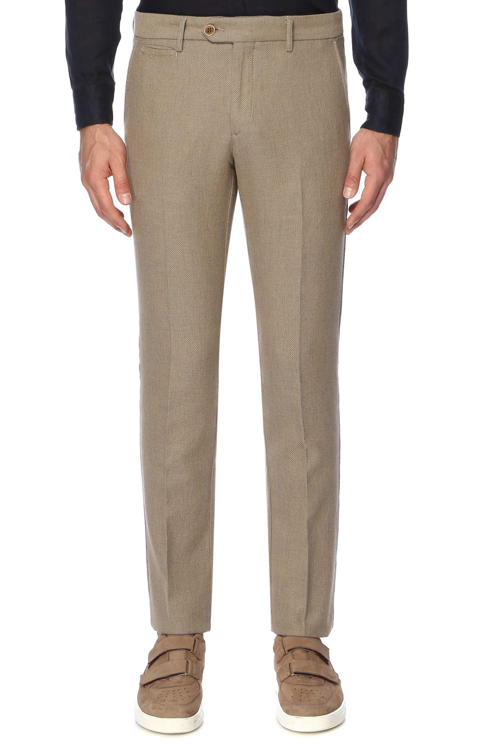 Jakarlı Bej Pantolon