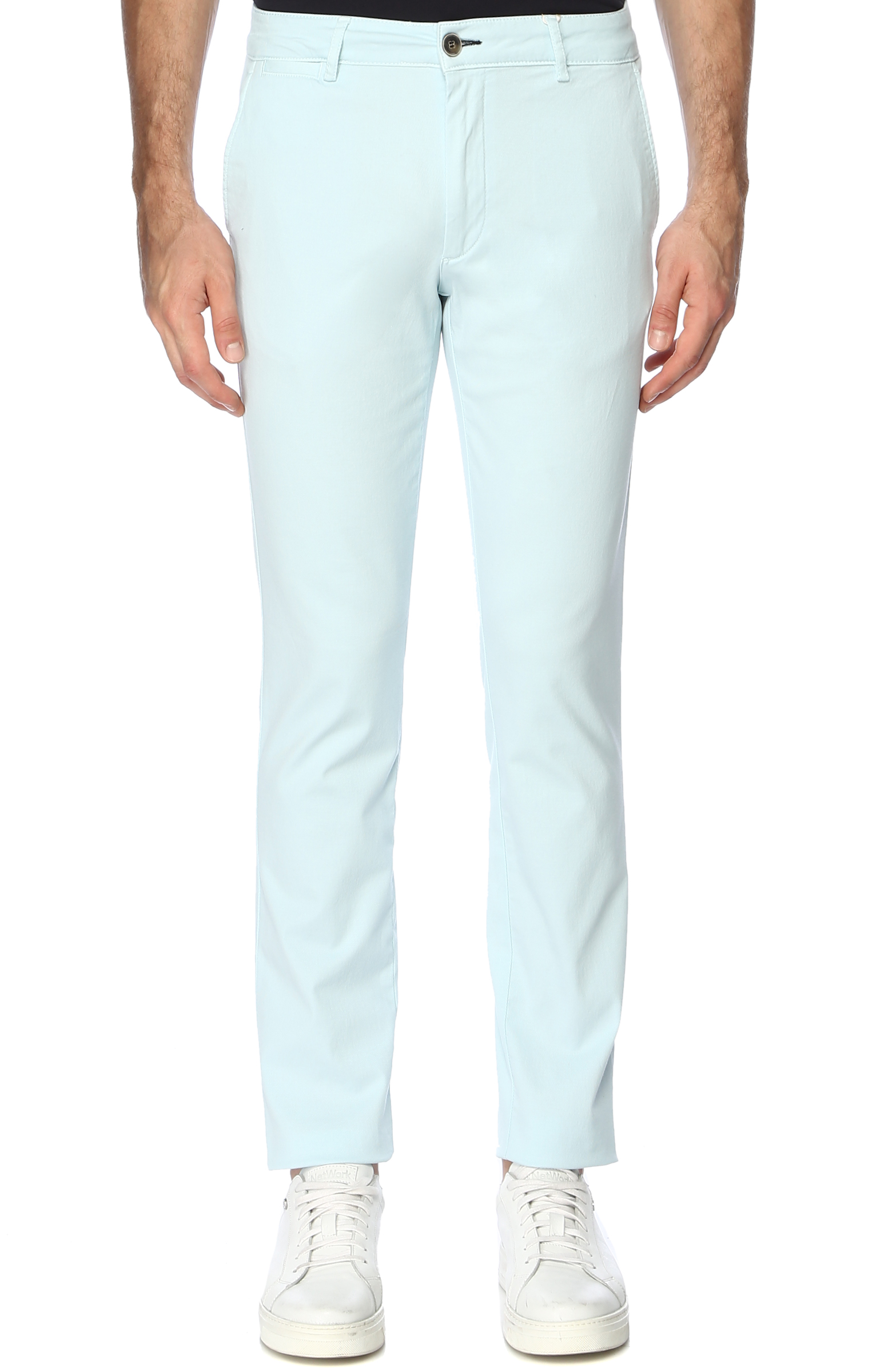 Diyagonal Desen Mint Yeşili Casual Pantolon Diyagonal Desen Mint Yeşili Casual Pantolon