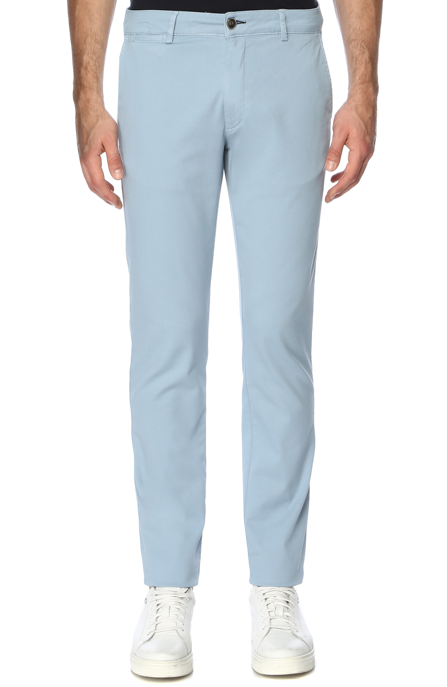 Diyagonal Desen Mavi Casual Pantolon Diyagonal Desen Mavi Casual Pantolon