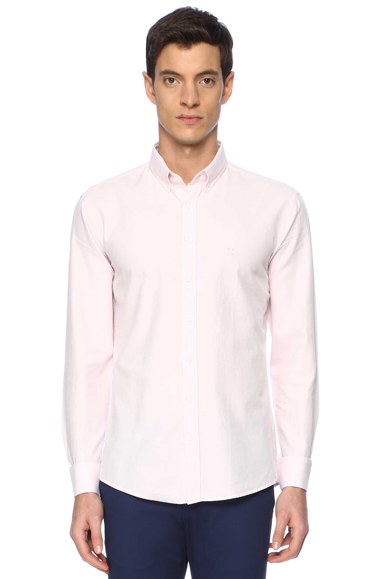 Slım Fit Pembe Gömlek Slım Fit Pembe Gömlek