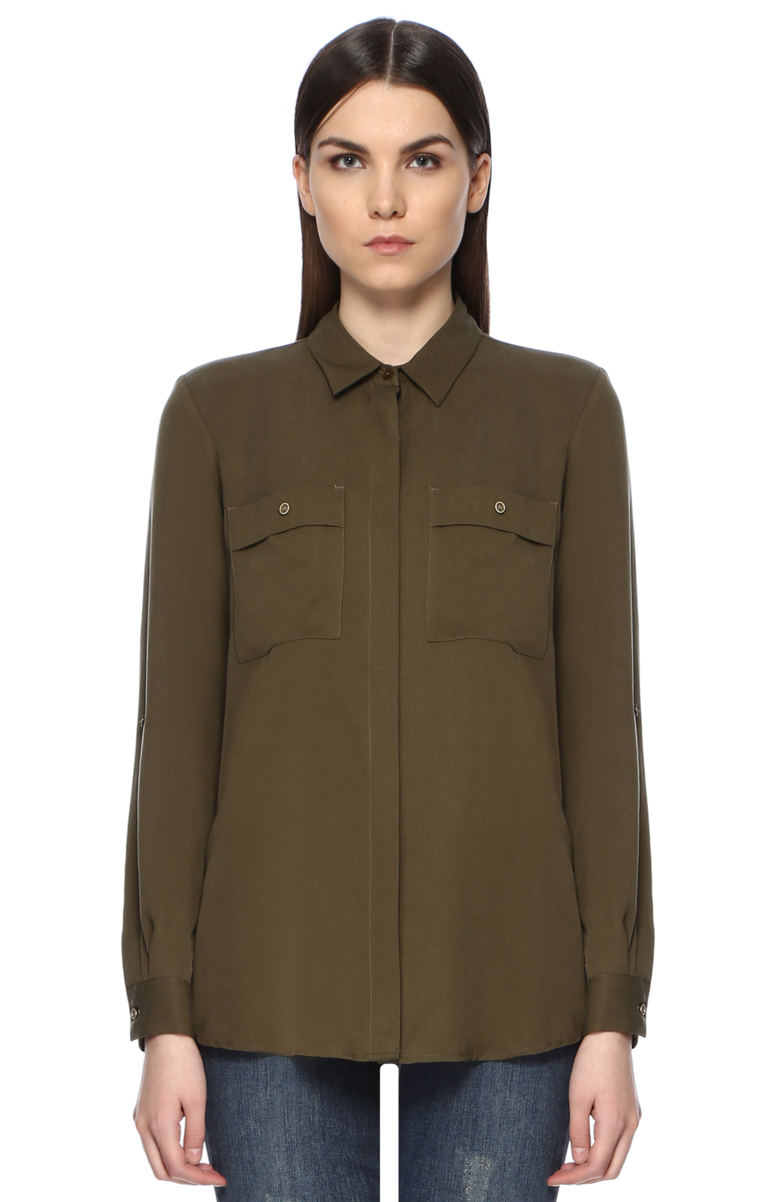 Basic Fit Haki Gömlek Basic Fit Haki Gömlek