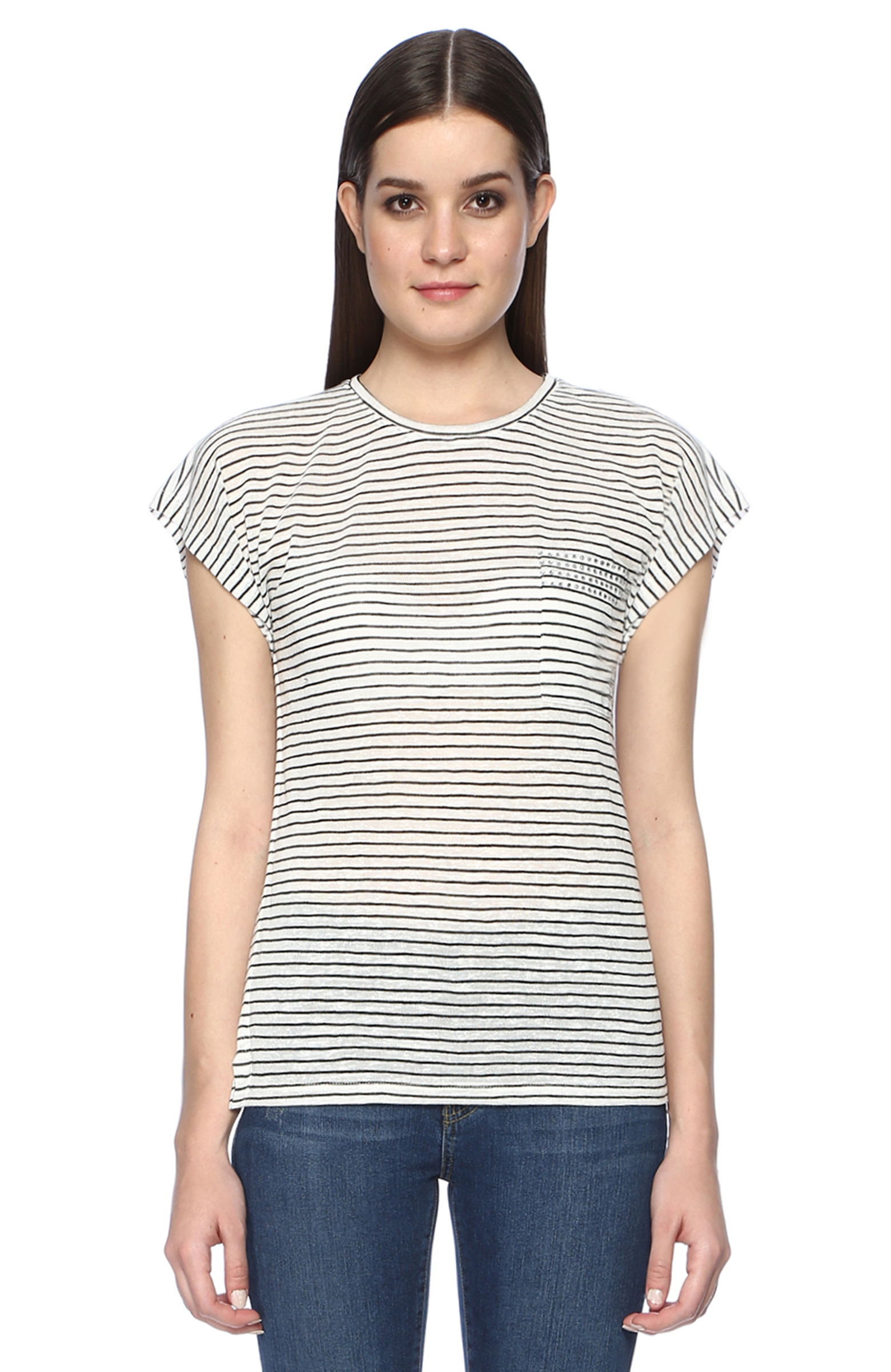 Çizgili Siyah Beyaz Tshirt Çizgili Siyah Beyaz Tshirt