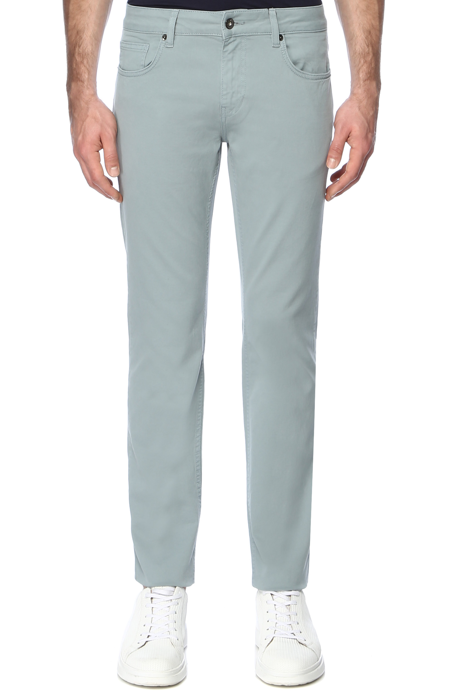 Slım Fit Koyu Mint Casual Pantolon Slım Fit Koyu Mint Casual Pantolon