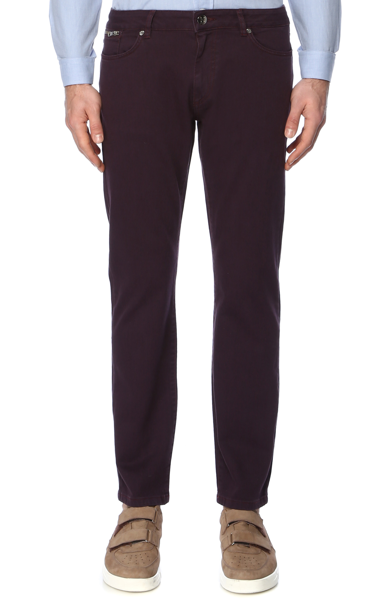 Slım Fit Bordo Casual Pantolon