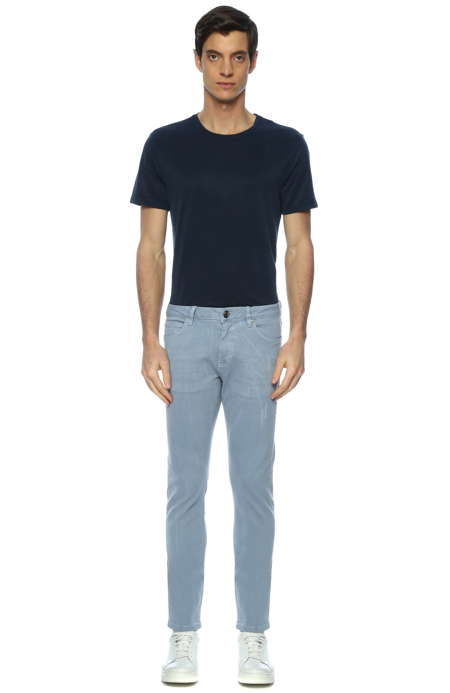 Skınny Turkuaz Casual Pantolon