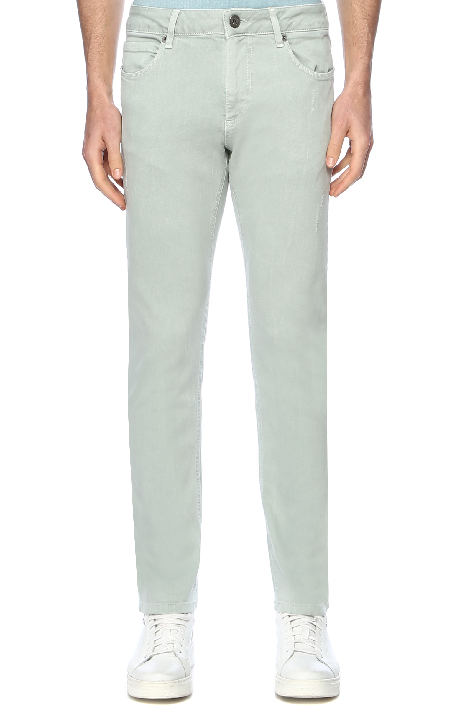 Skınny Mint Yeşili Casual Pantolon Skınny Mint Yeşili Casual Pantolon