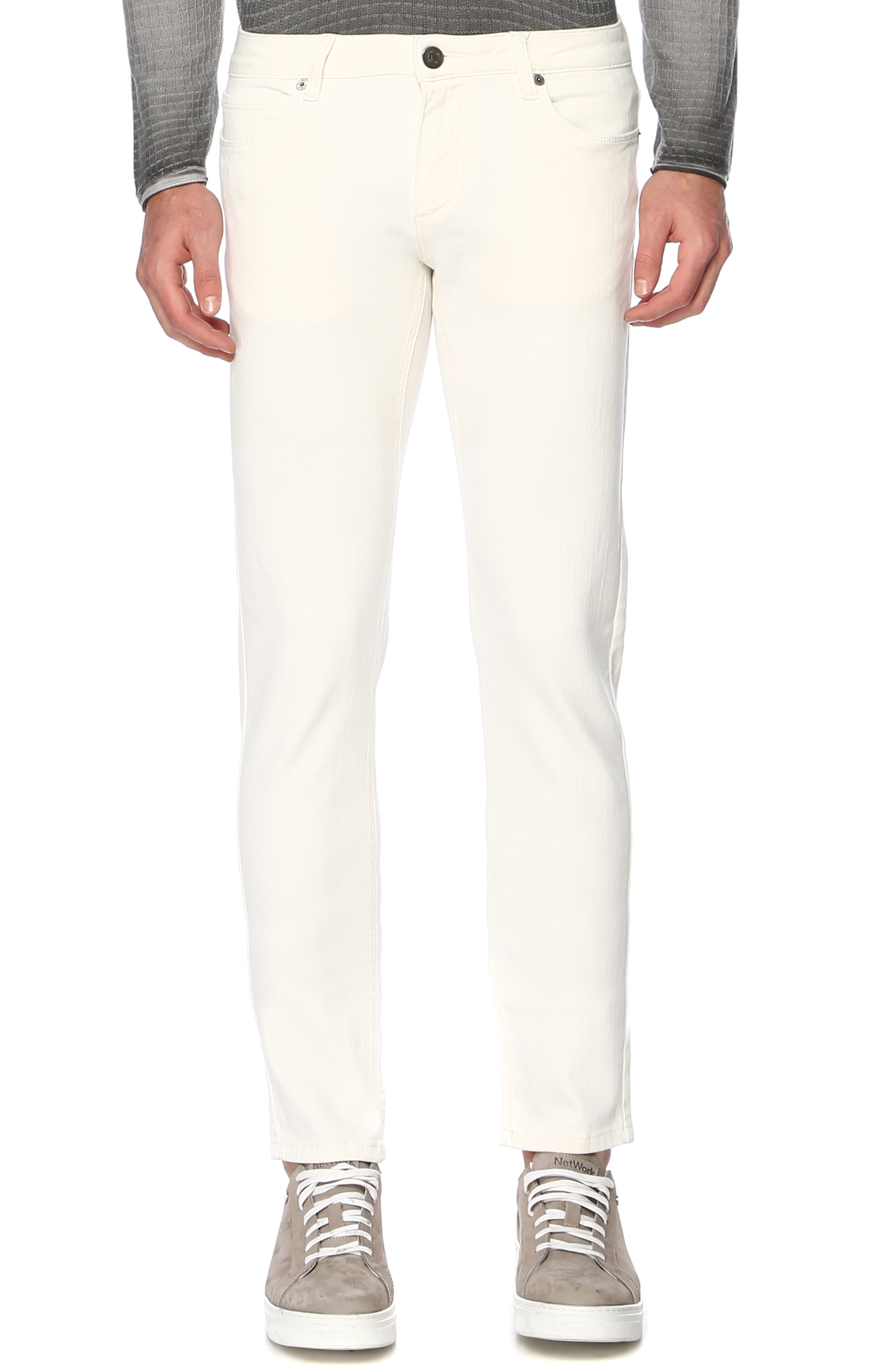 Skınny Ekru Casual Pantolon Skınny Ekru Casual Pantolon