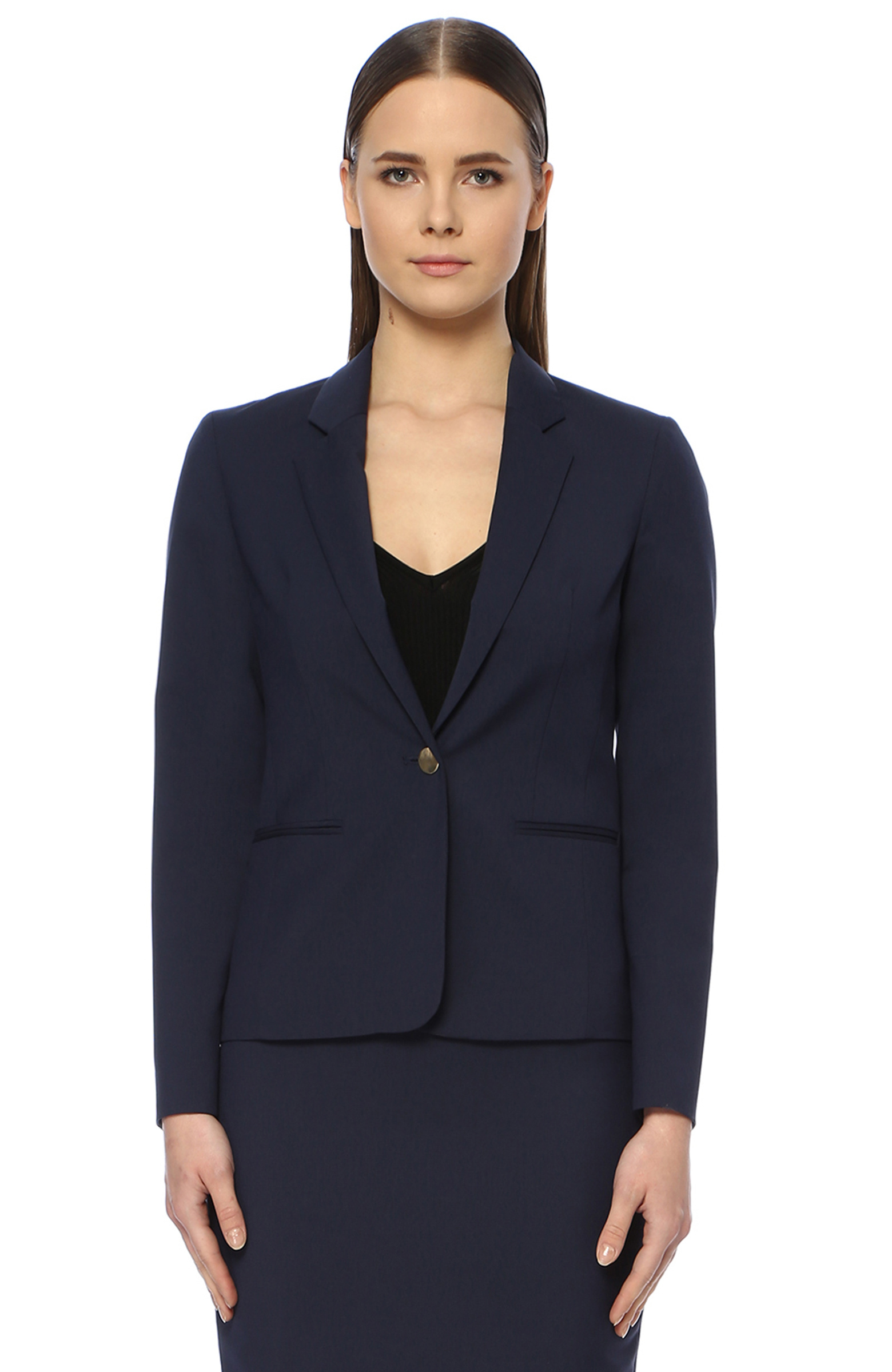 Regular Fit Lacivert Ceket