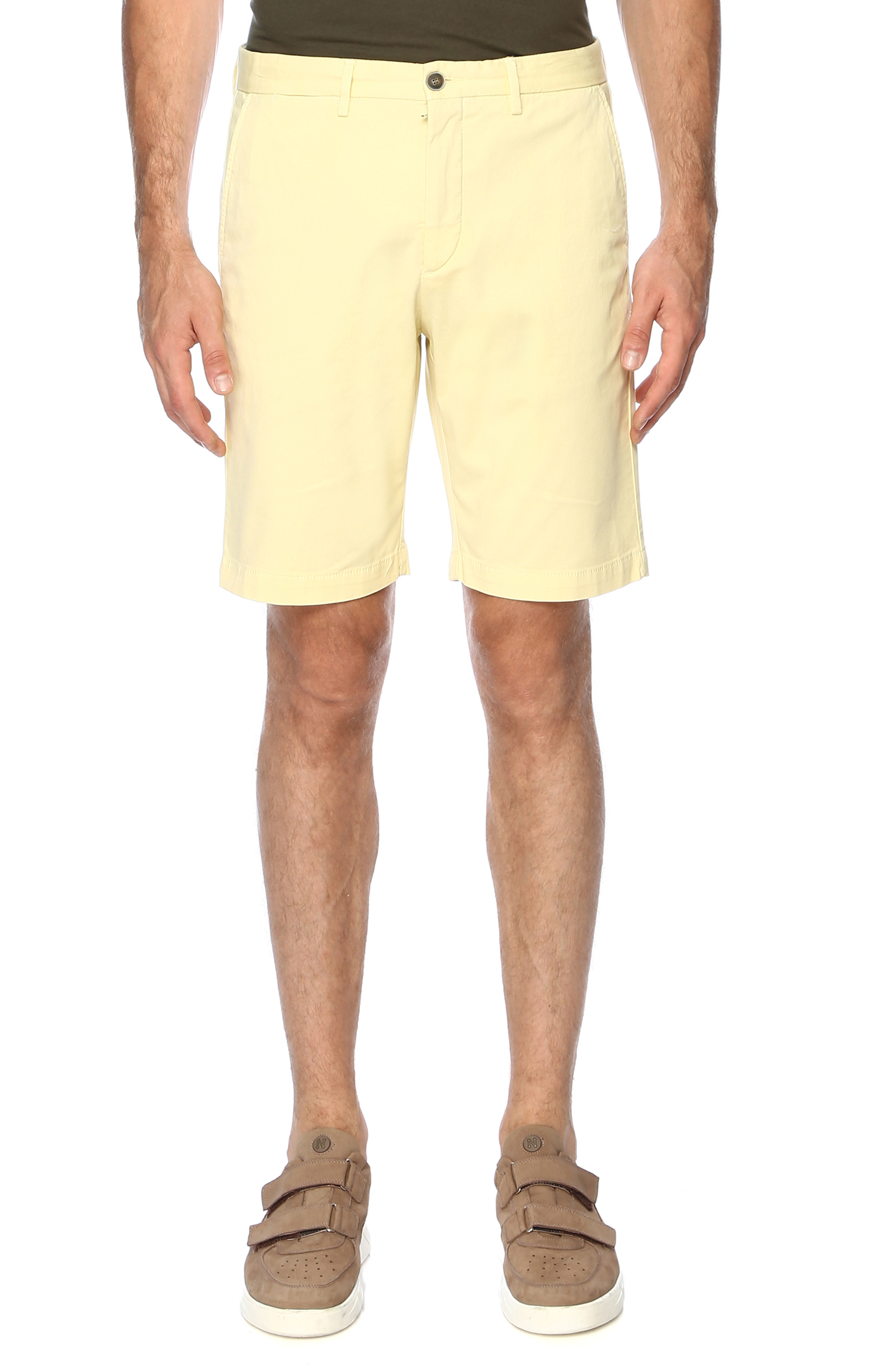 Diyagonal Desen Sarı Şort Diyagonal Desen Sarı Şort